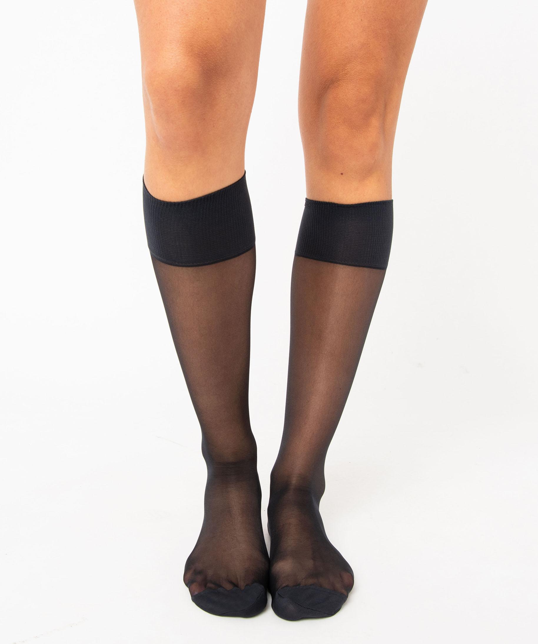 Mi-bas transparents femme (lot de 3+1) - Ultra Resist Dim noir | GEMO