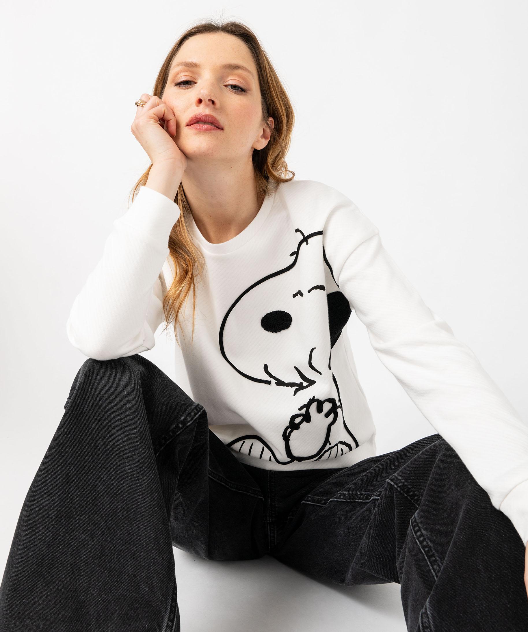 Sweat ample avec motif Snoopy femme - Peanuts divers | GEMO