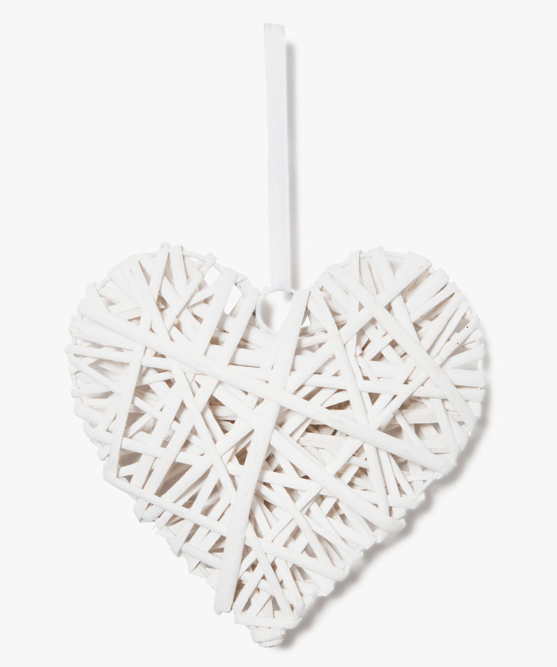 Cœur décoratif à accrocher blanc | GEMO