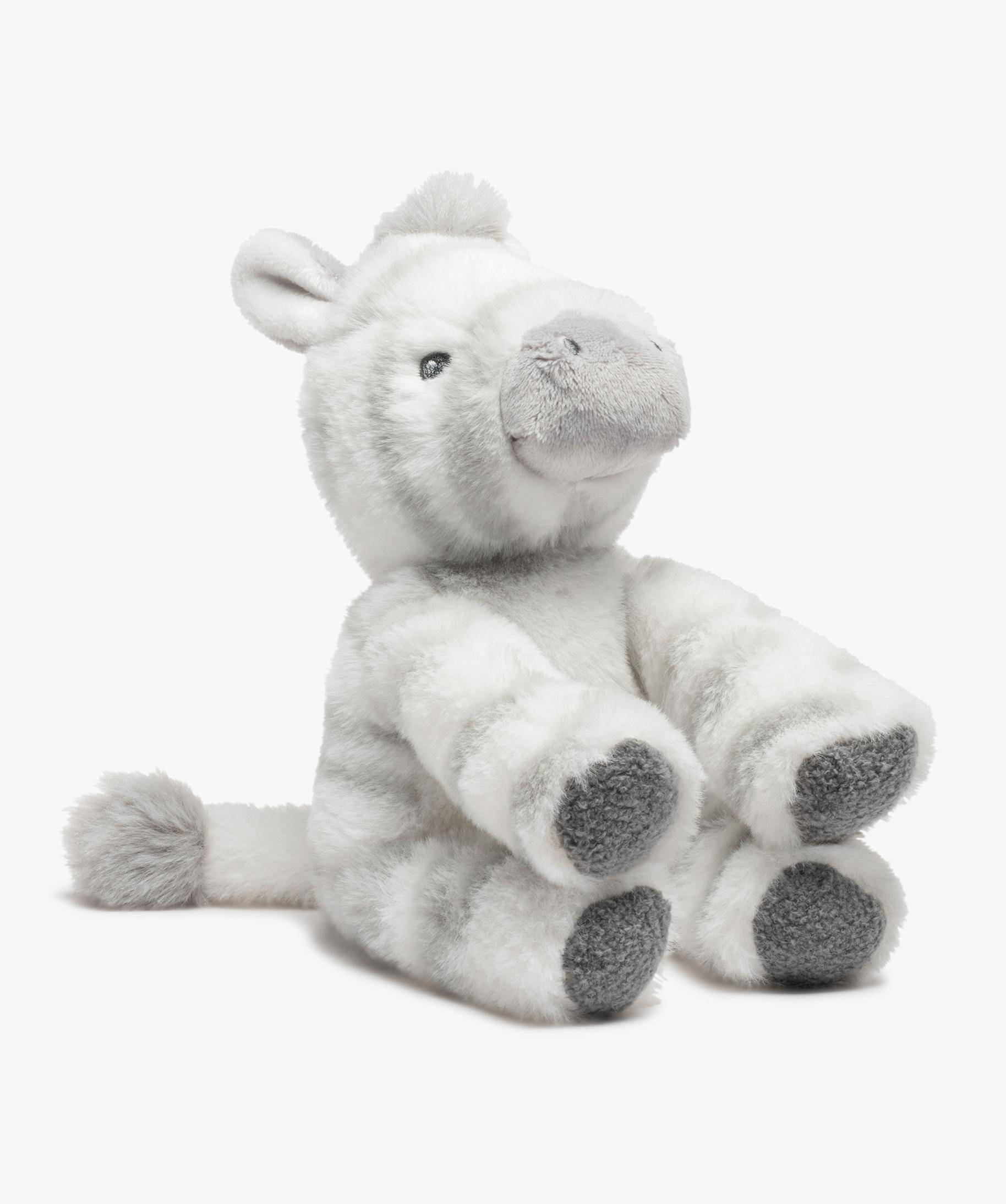 Peluche zèbre en matières recyclées - Keel Toys gris | GEMO