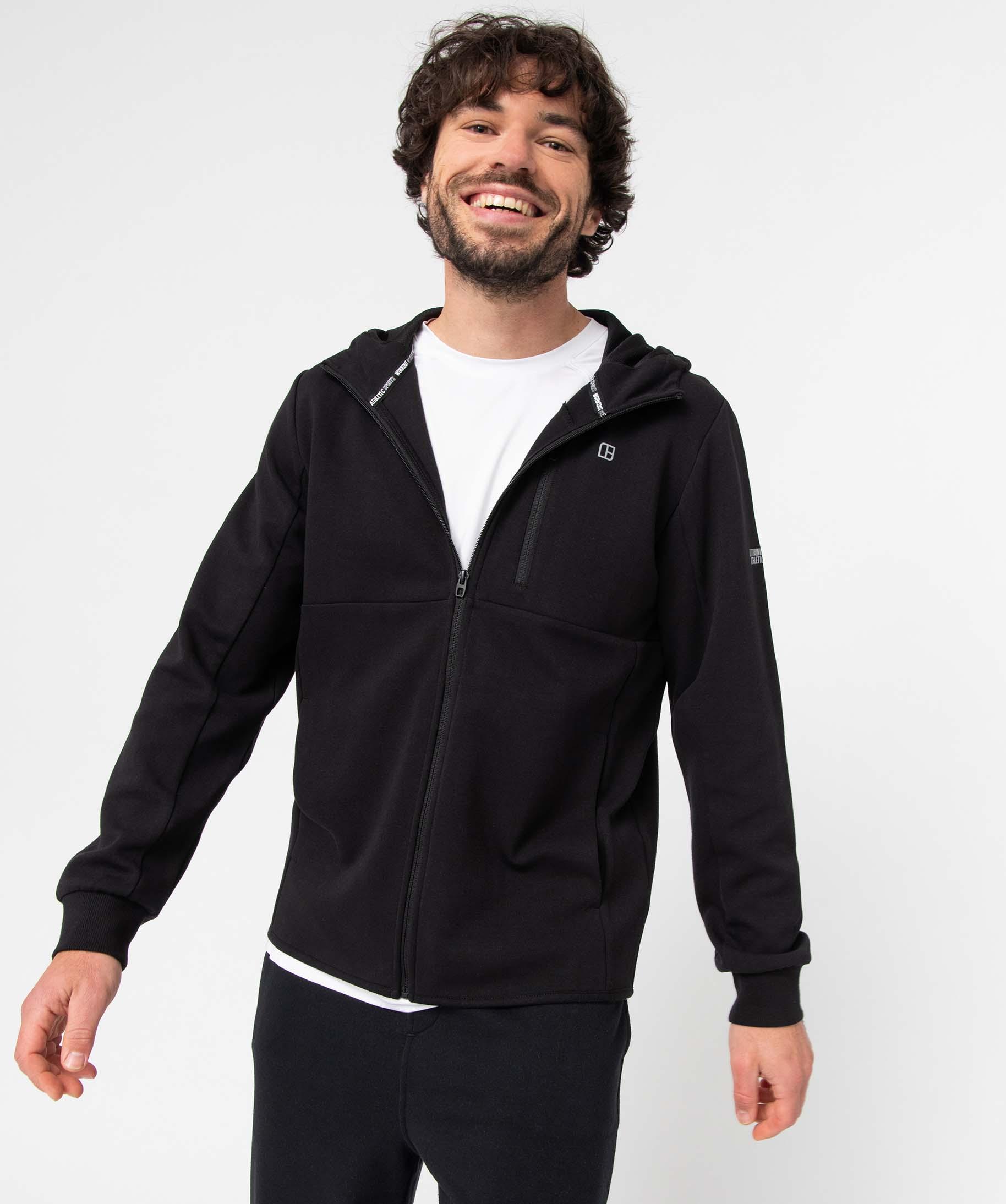 Sweat Homme Zippé à Capuche Noir Gemo