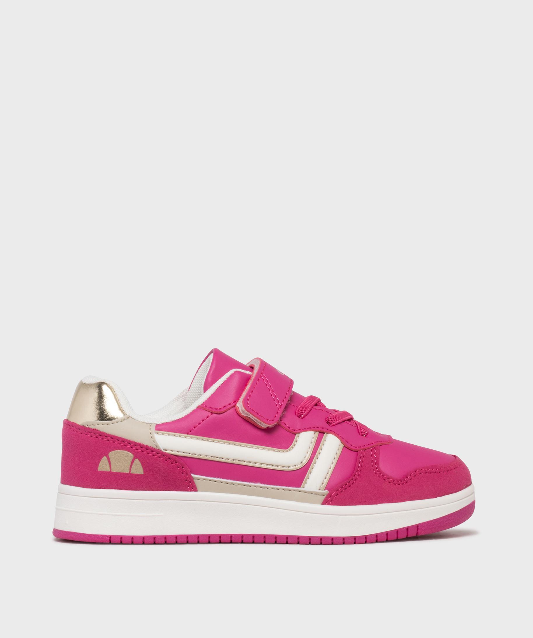 Baskets basses avec fermeture scratch fille - Ellesse rose | GEMO