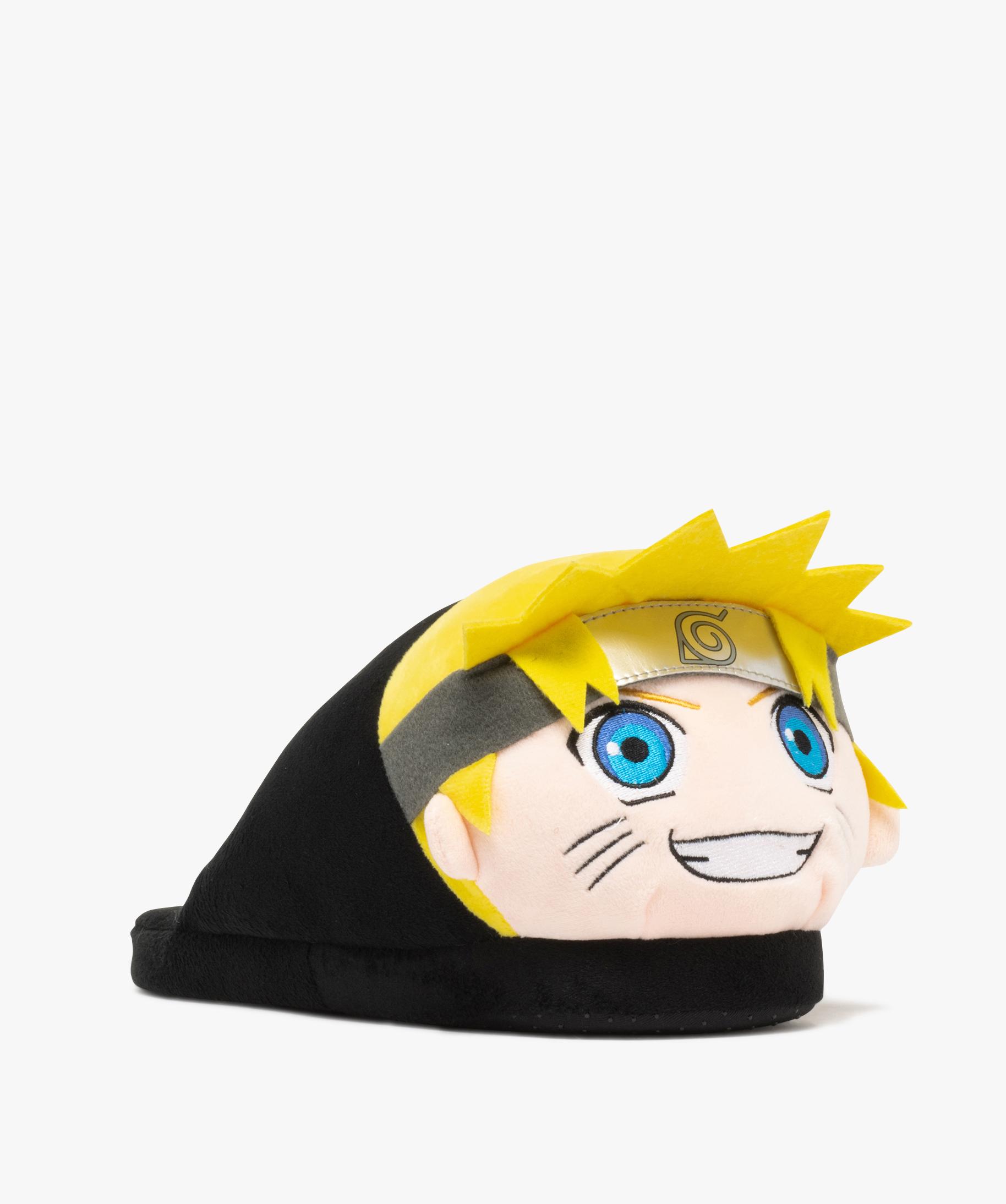 Chaussons garçon pantoufles en volume - Naruto noir | GEMO
