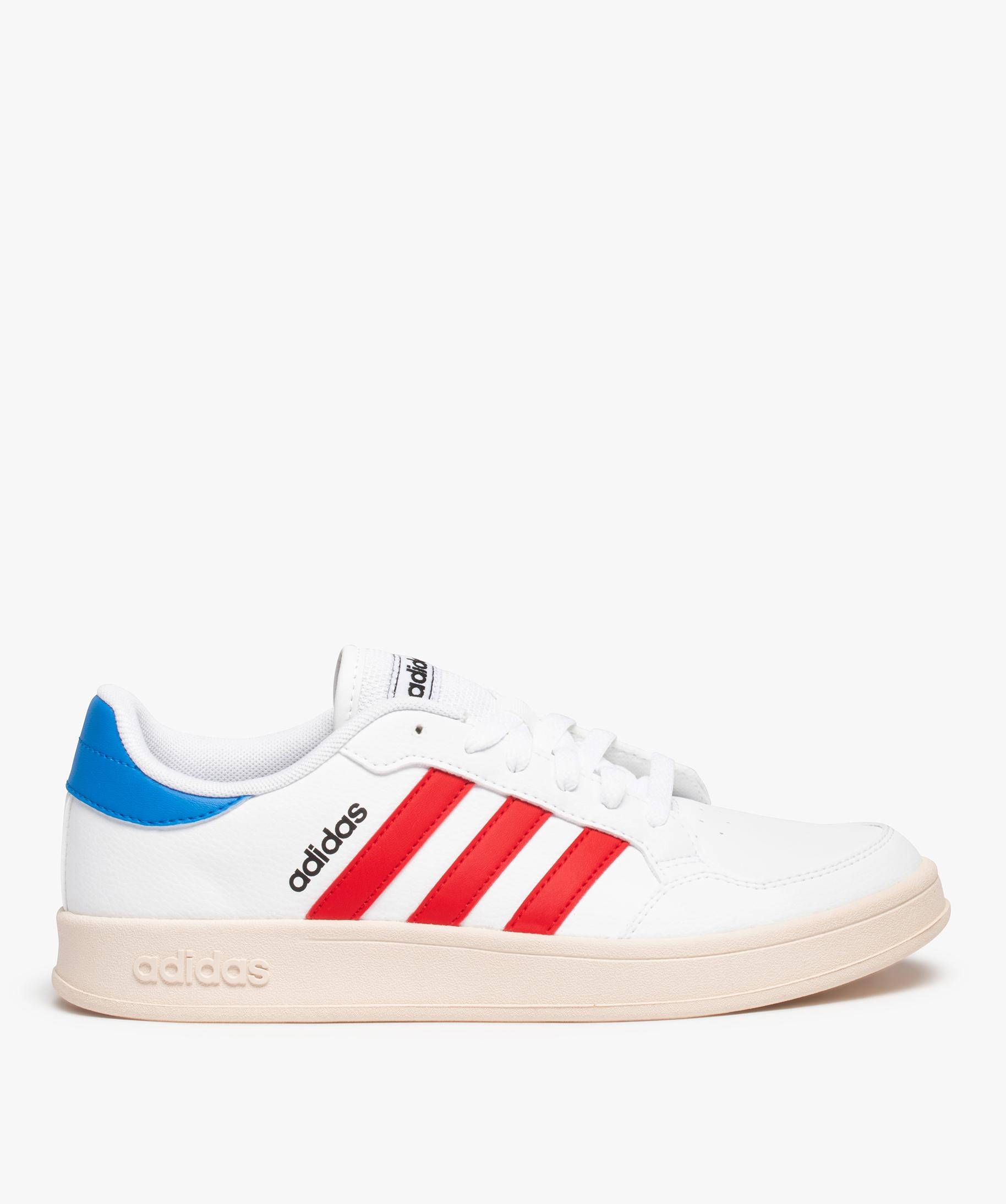 Baskets homme style rétro tricolores – Adidas Breaknet rouge clair | GEMO