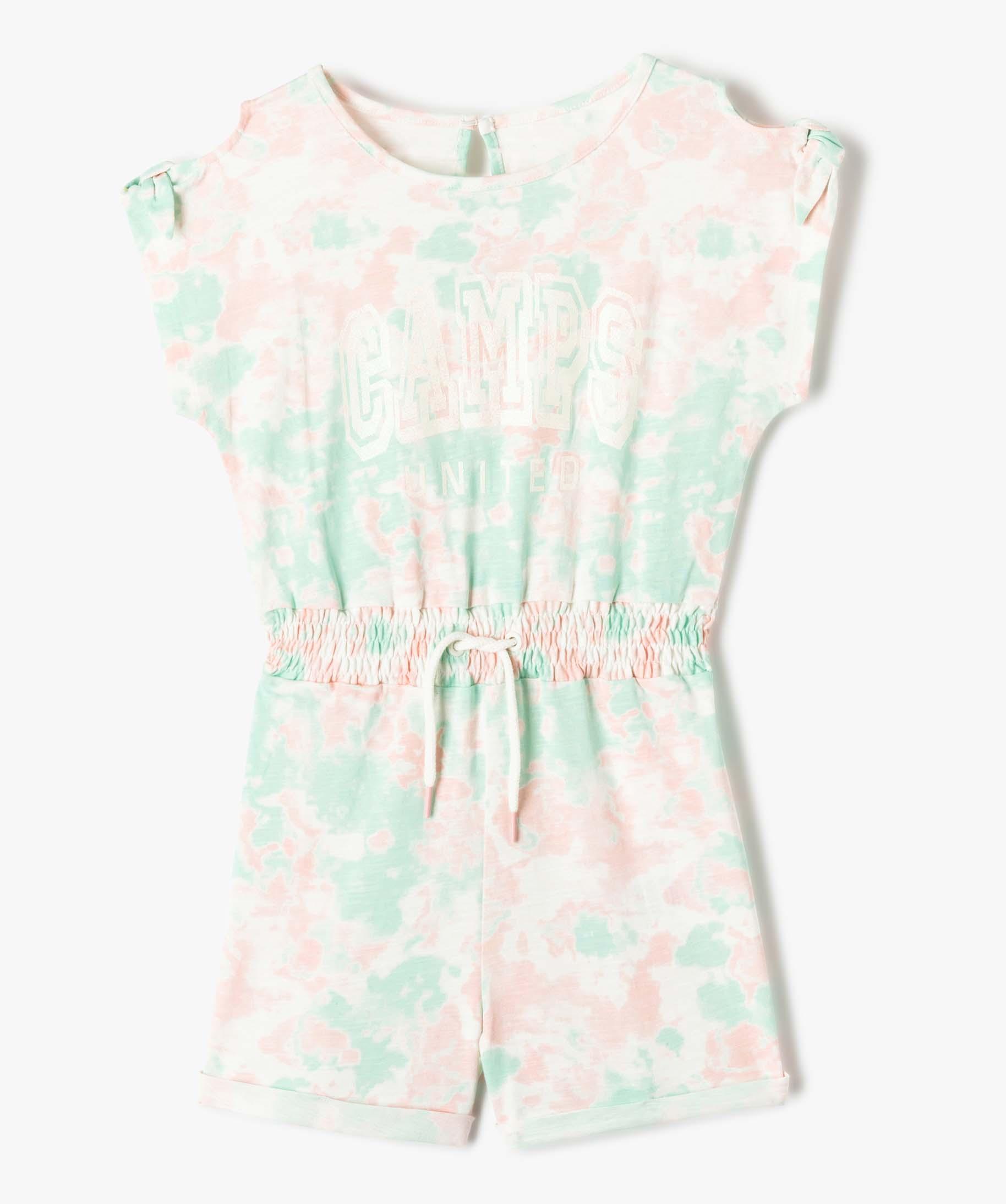 Combishort fille effet tie and dye - Camps United multicouleur | GEMO