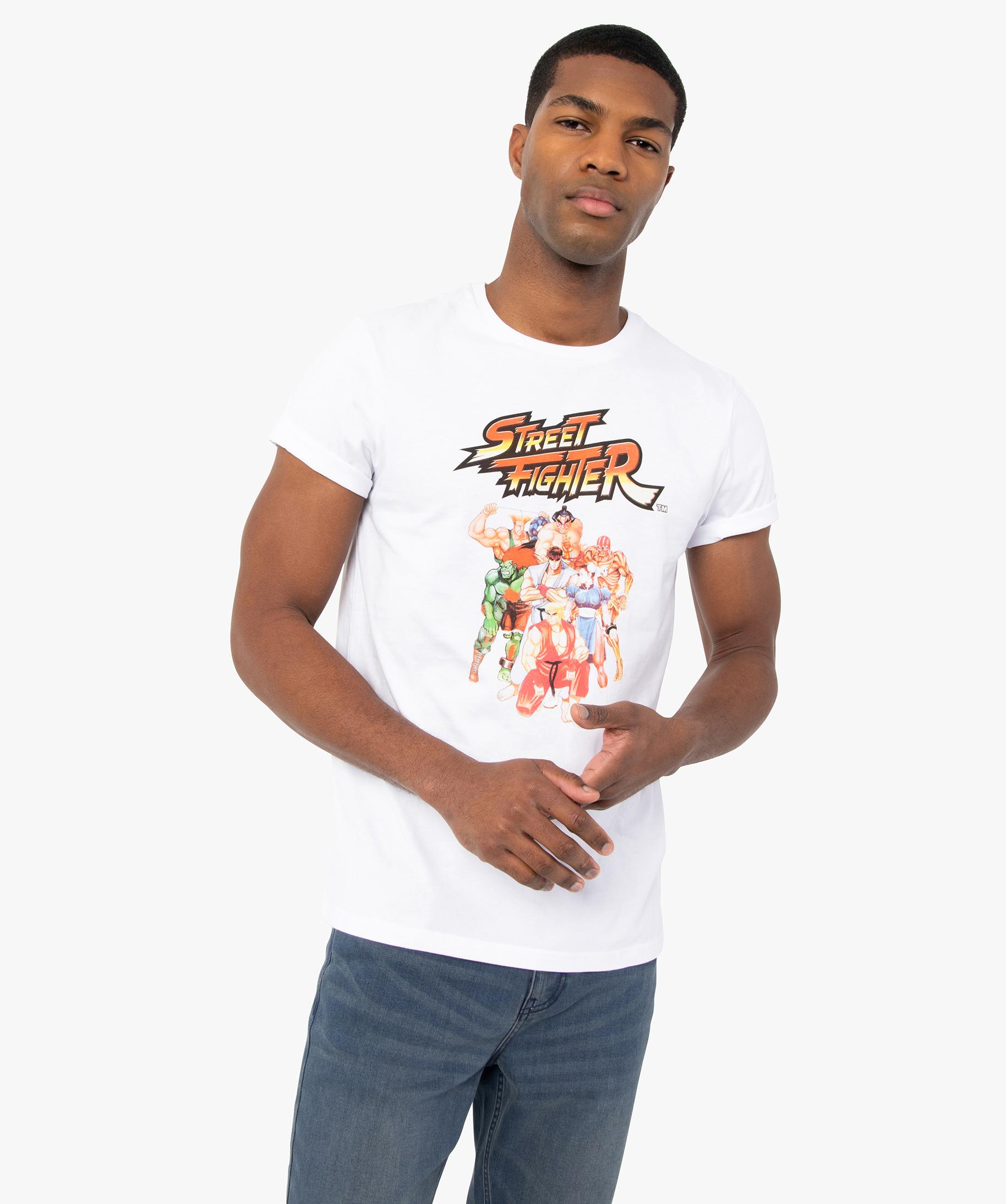 Tee-shirt homme avec motif – Street Fighter blanc | GEMO