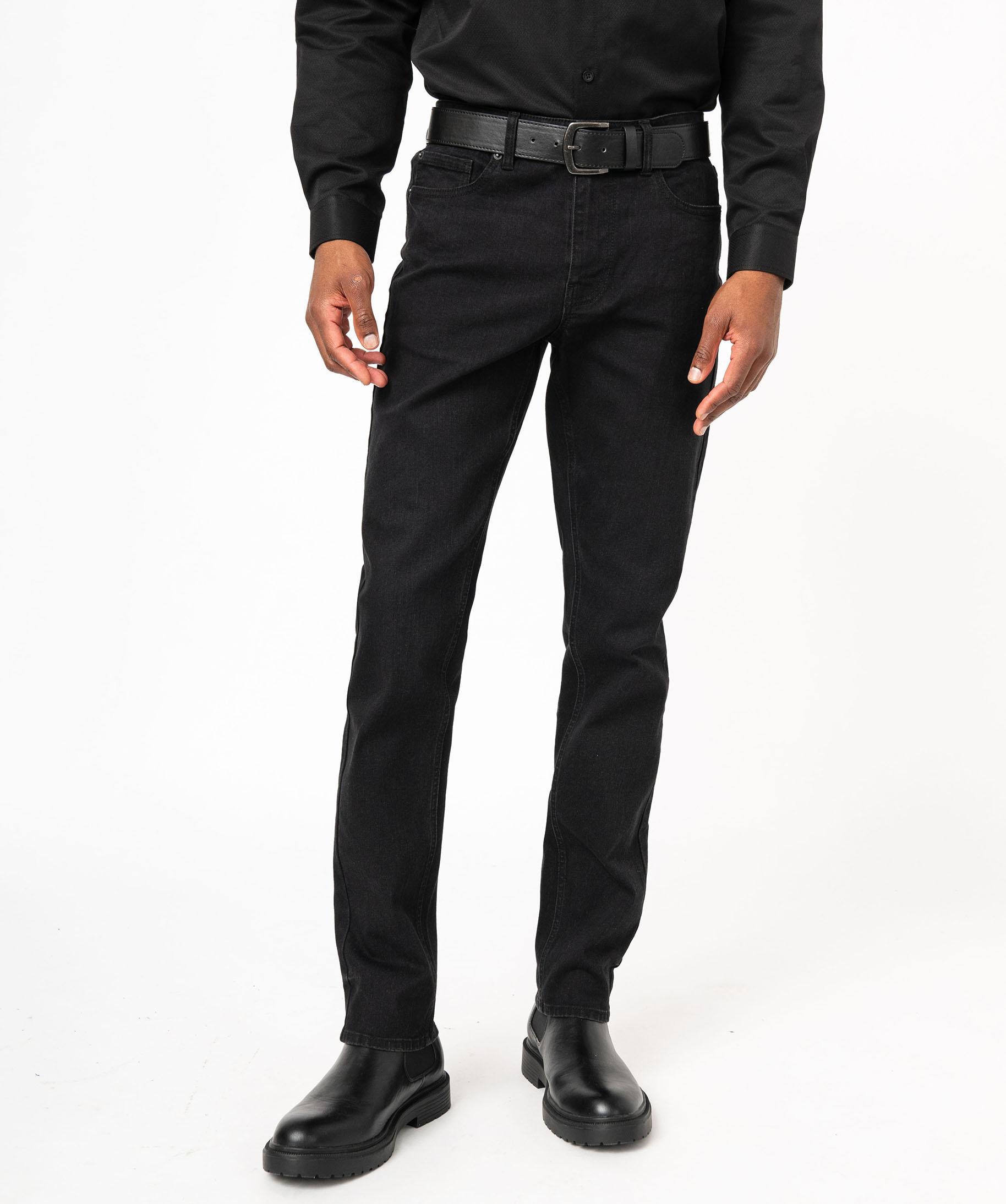 Jean écoresponsable coupe slim homme noir | GEMO