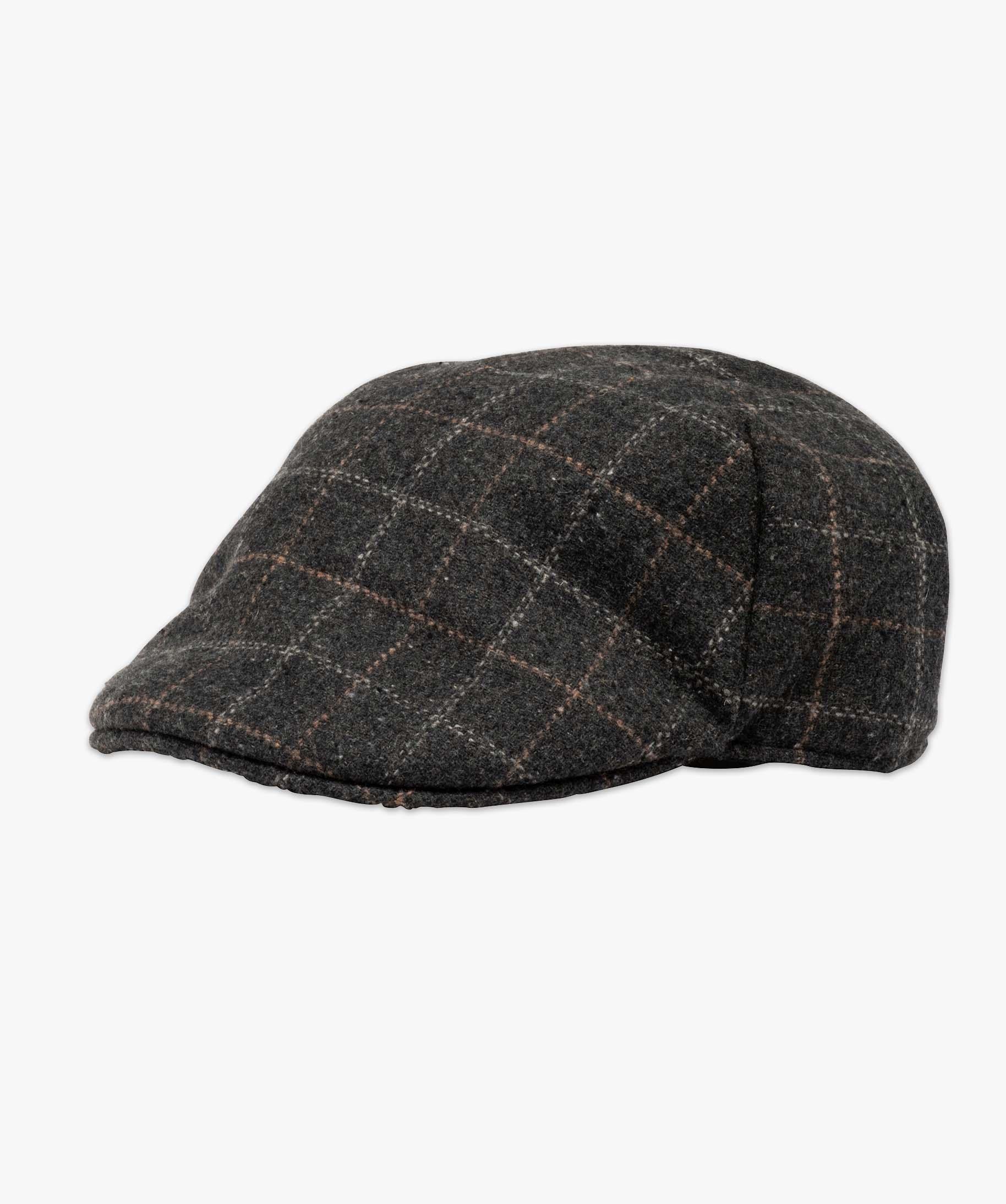 Casquette à carreaux style Gavroche homme gris | GEMO