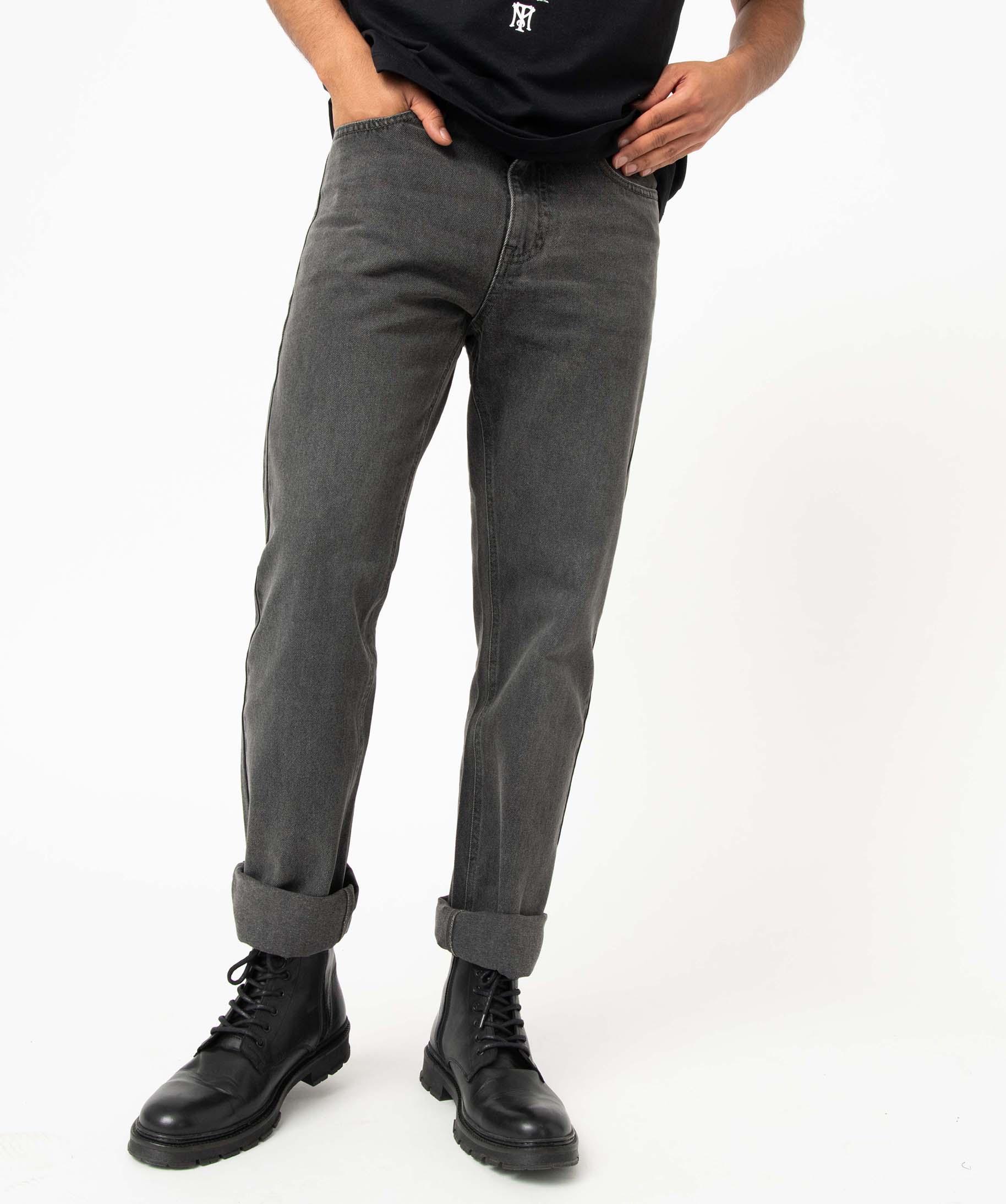 Jean Regular taille normale homme gris | GEMO