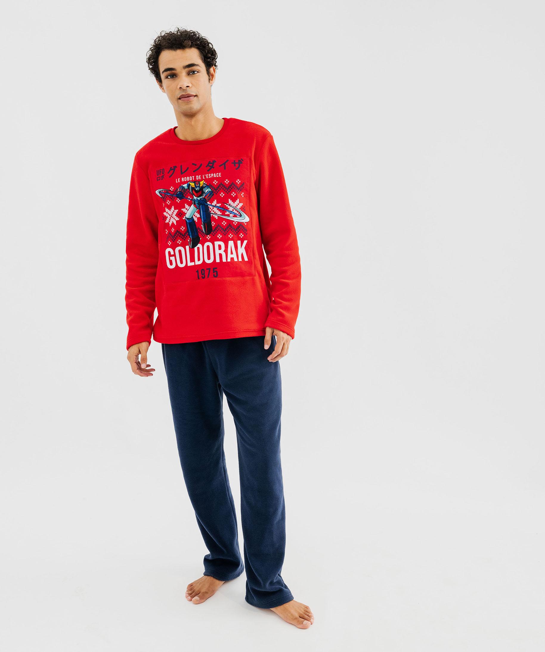 Pyjama en polaire avec motif XXL homme - Goldorak rouge | GEMO