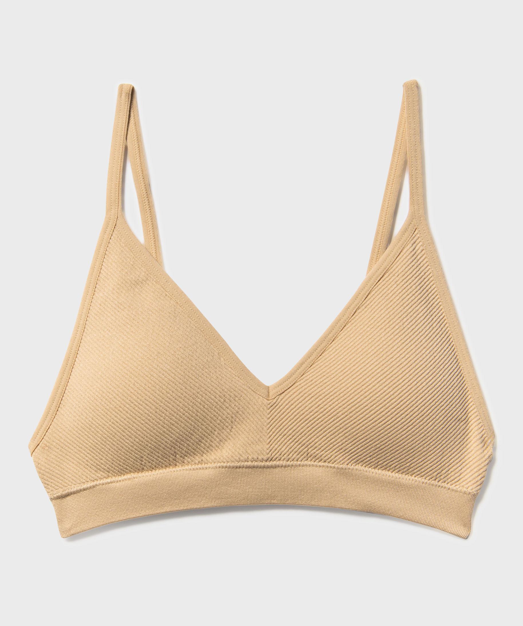 Soutien-gorge triangle à mousses amovibles première linger... beige | GEMO