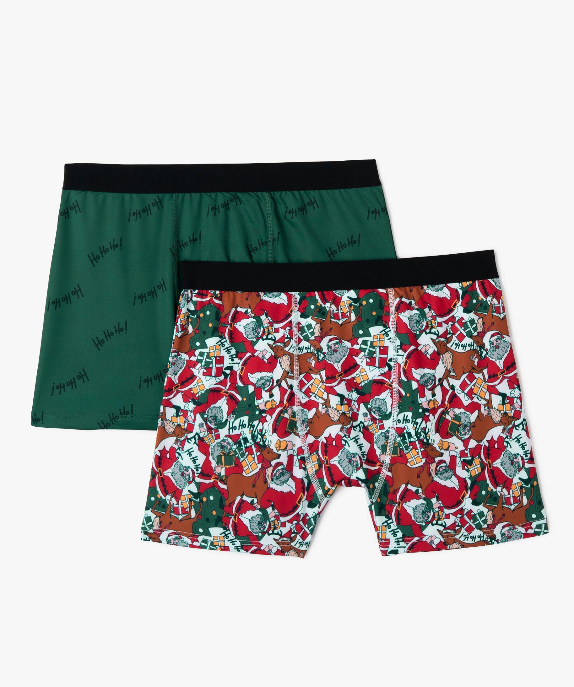 Boxer de Noël en microfibre imprimée homme imprime | GEMO
