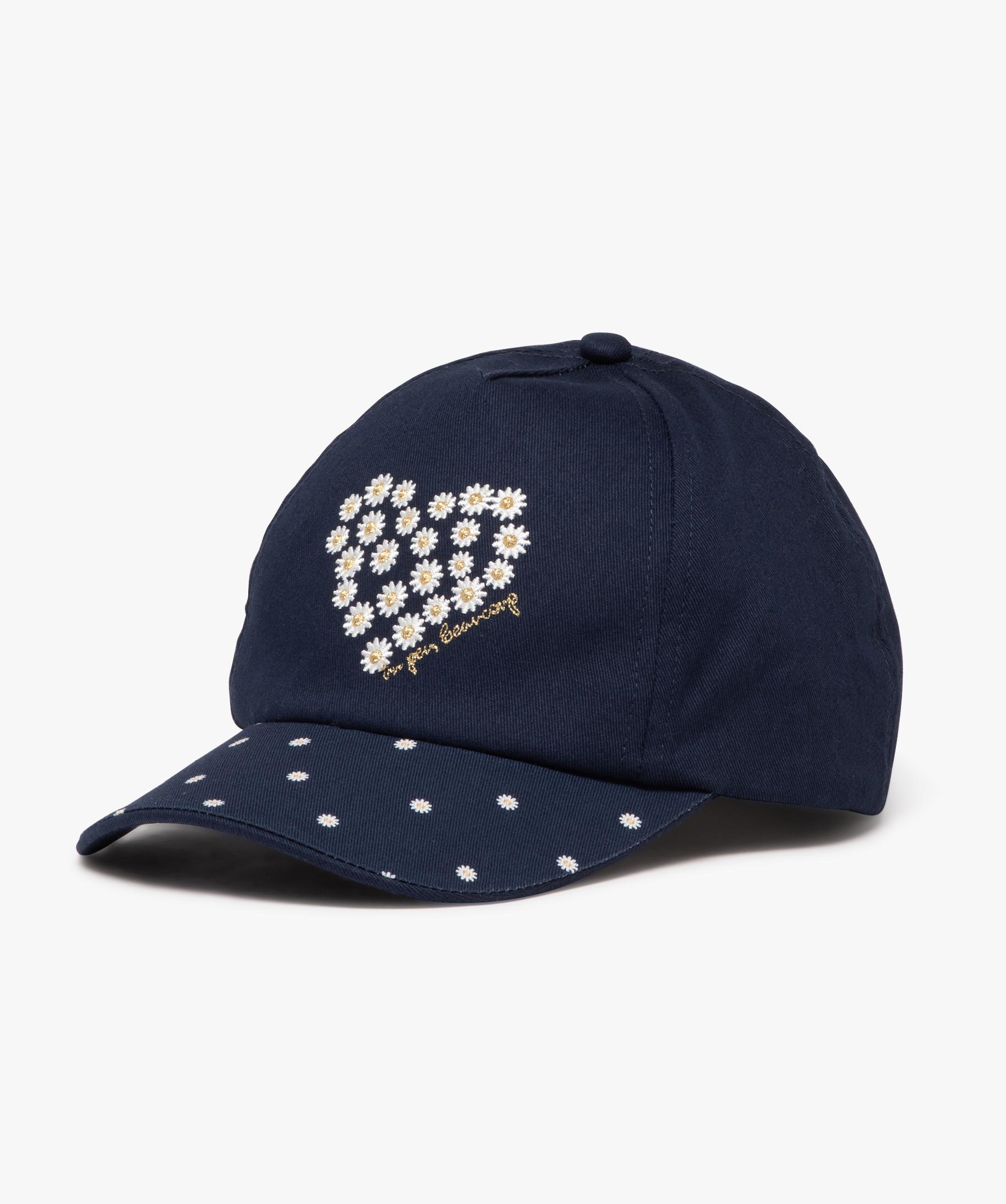Casquette à motifs pâquerettes fille col assor | GEMO