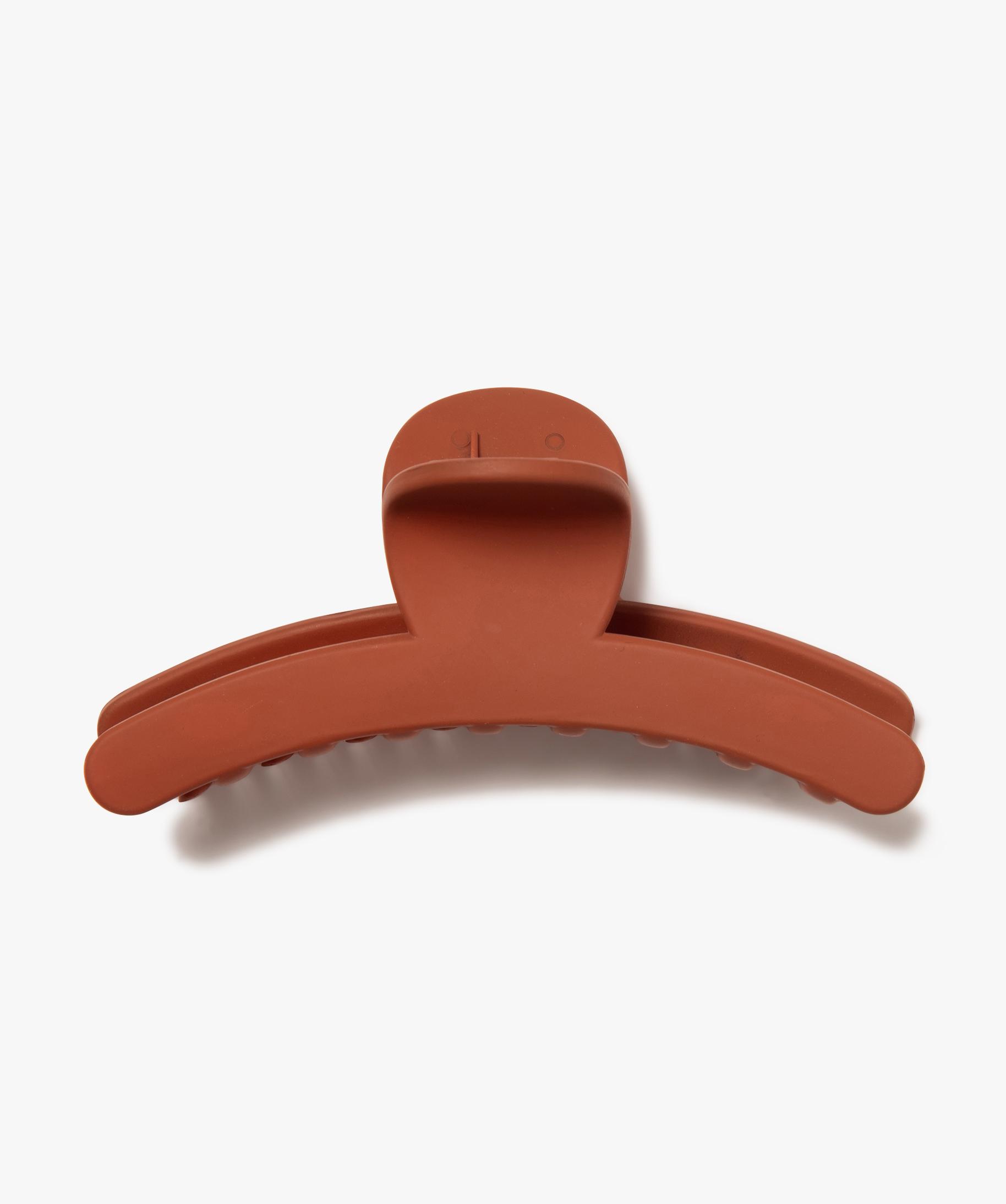 Pince crabe pour cheveux grand format mate femme orange | GEMO