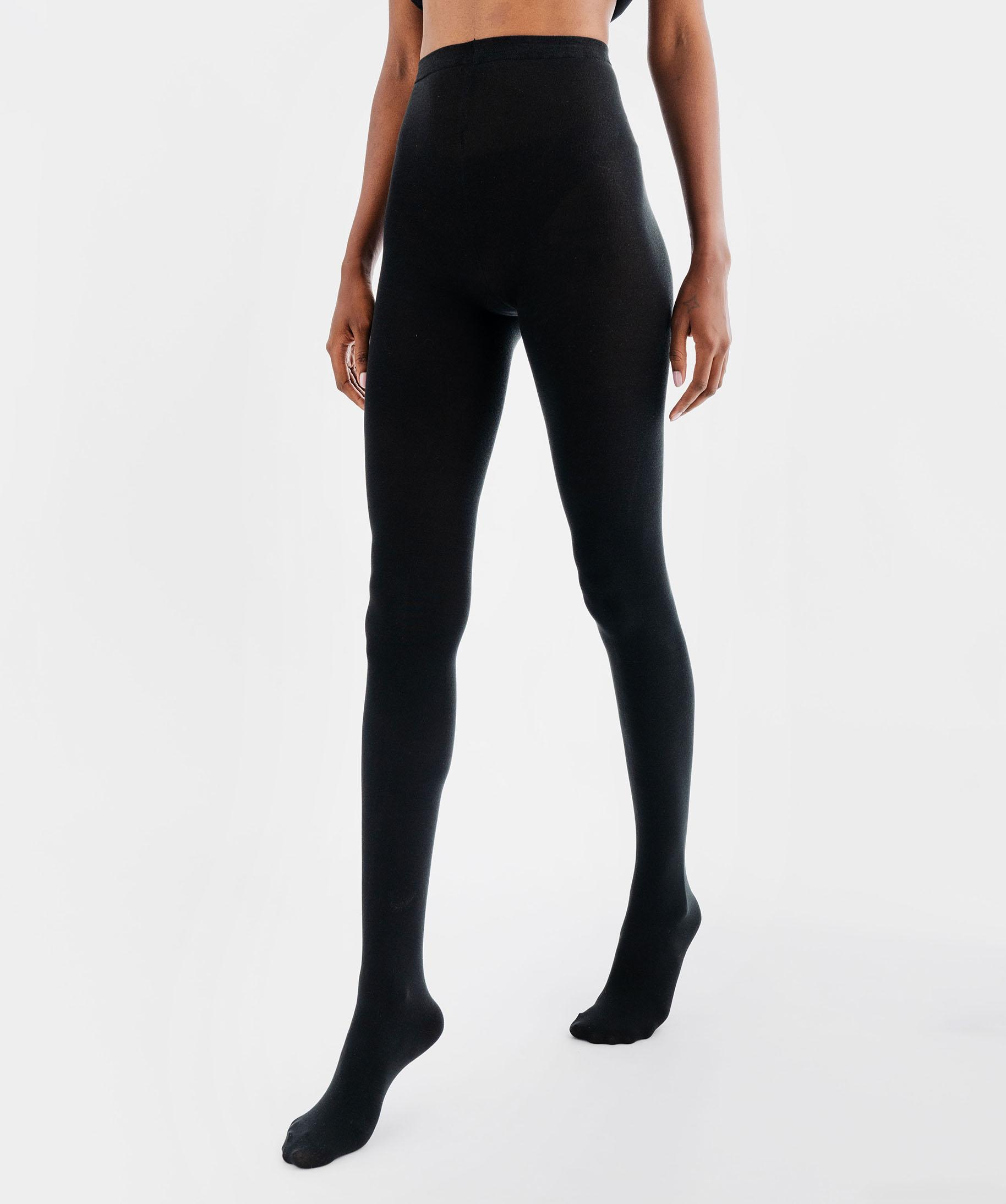 Collant opaque thermique et léger femme noir | GEMO
