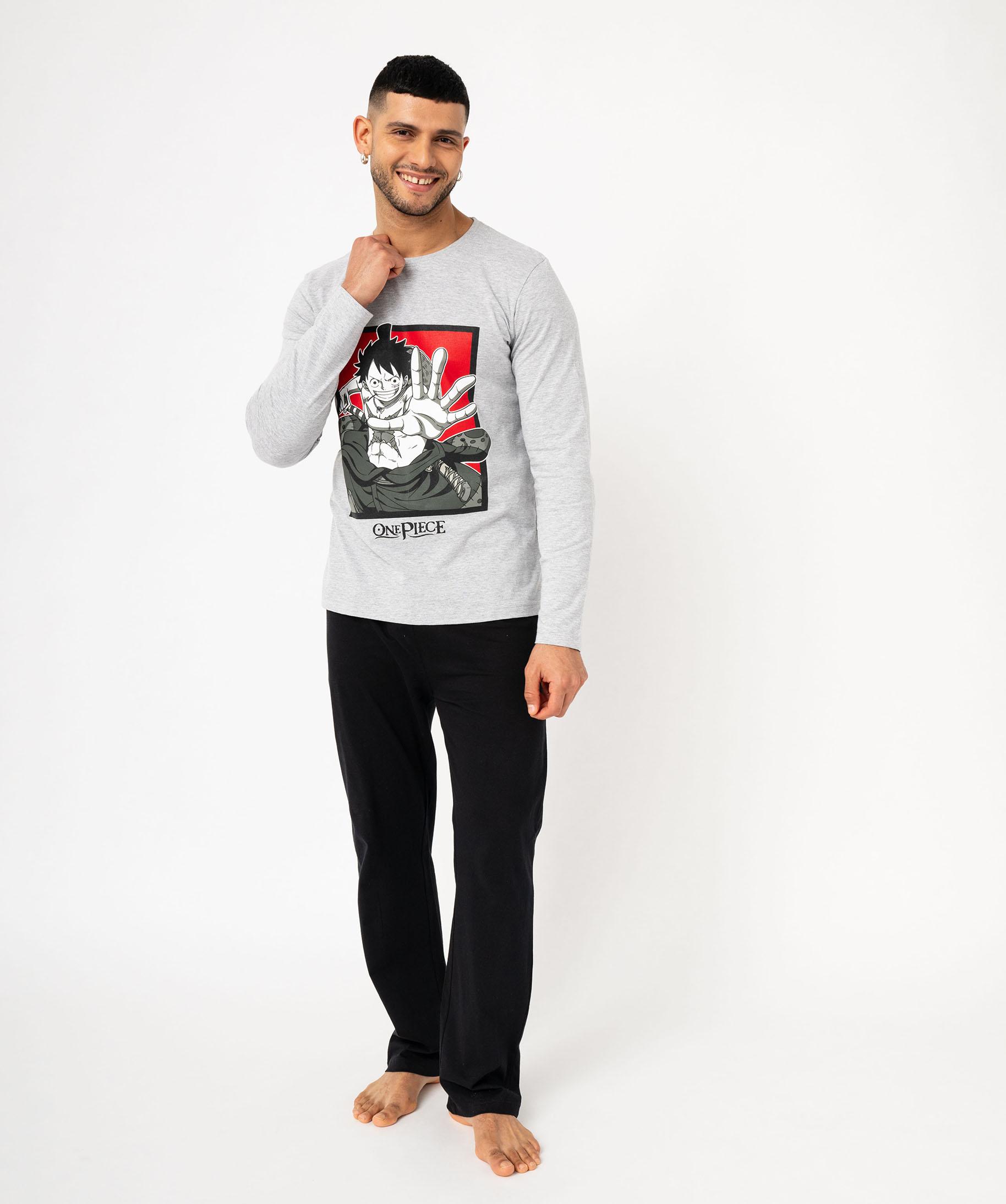 Pyjama bicolore homme - One Piece gris | GEMO