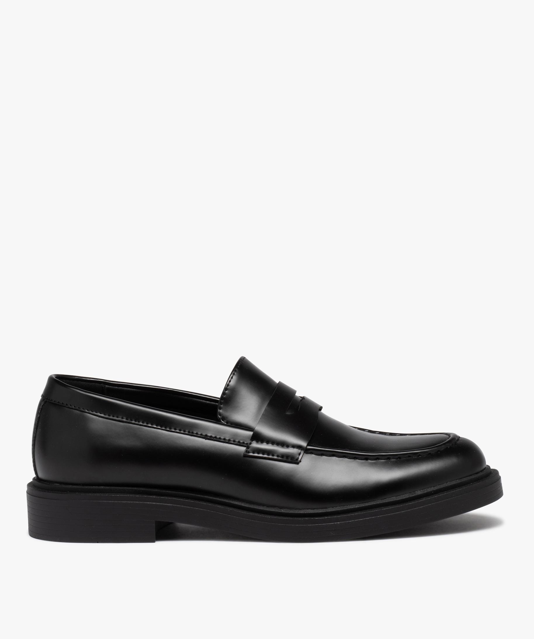 Mocassin classique avec épaisse semelle homme noir | GEMO