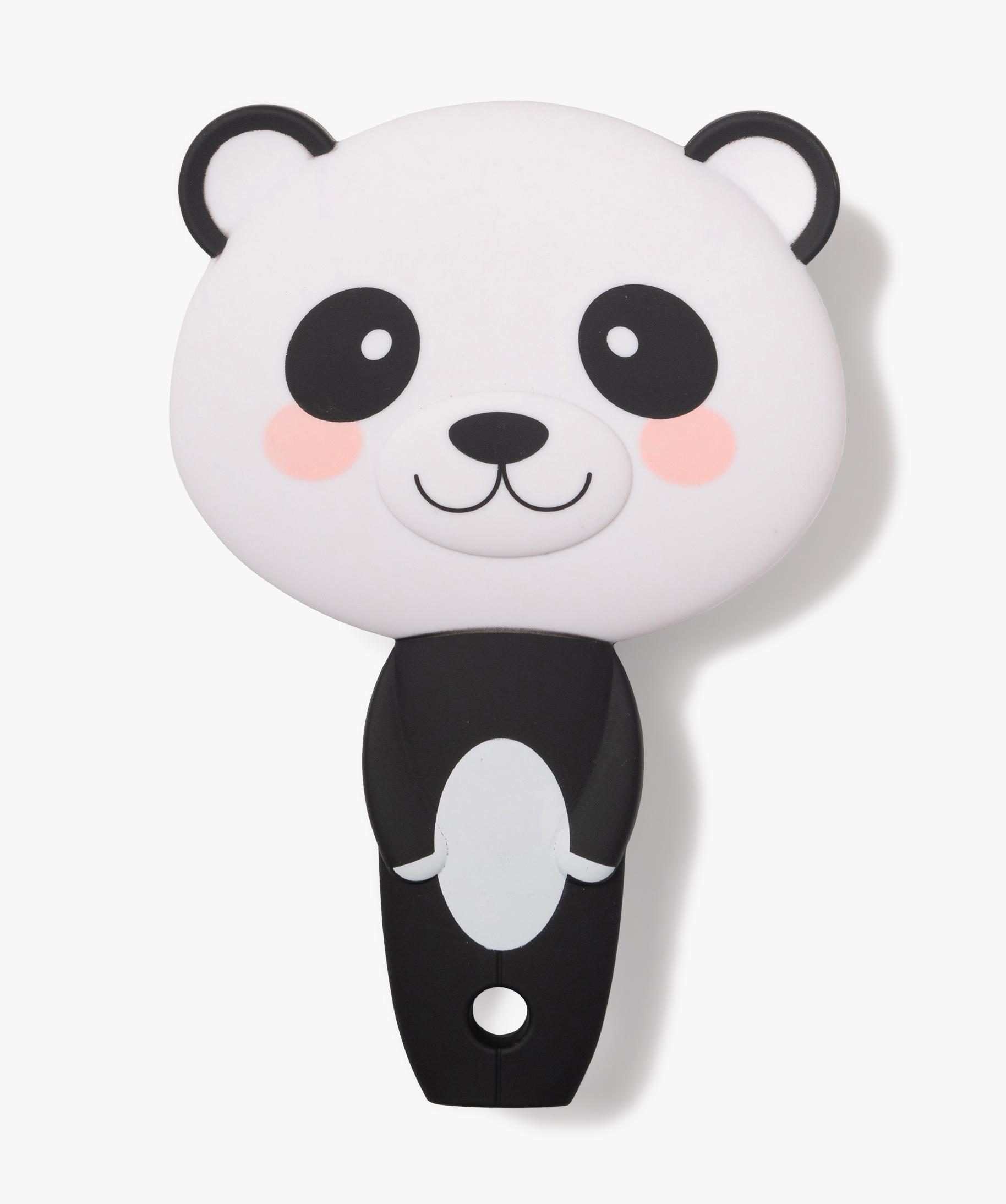 Brosse à cheveux à picots motif panda fille noir st | GEMO