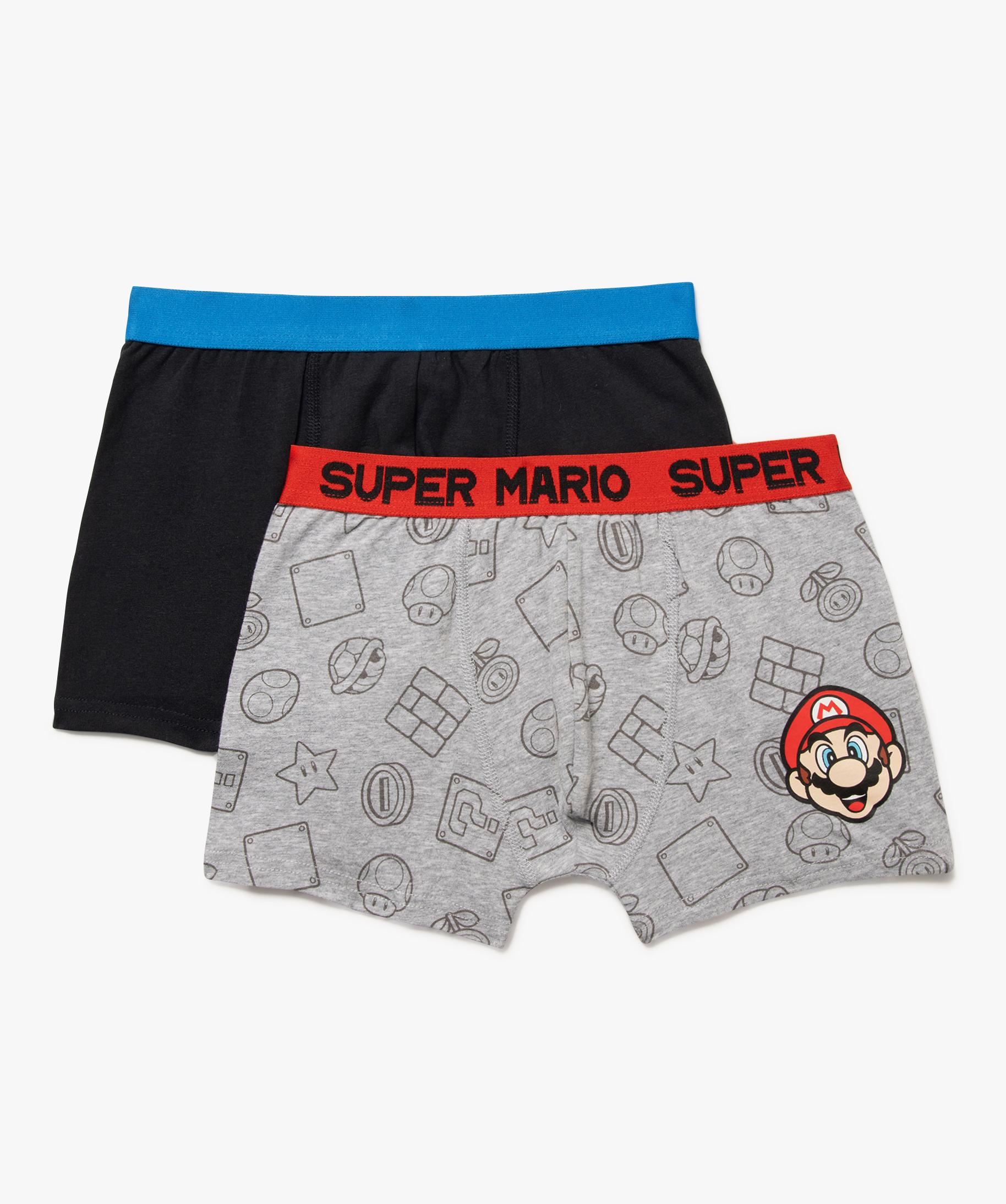 Boxers assortis avec motifs garçon (lot de 2) - Super Mario ...