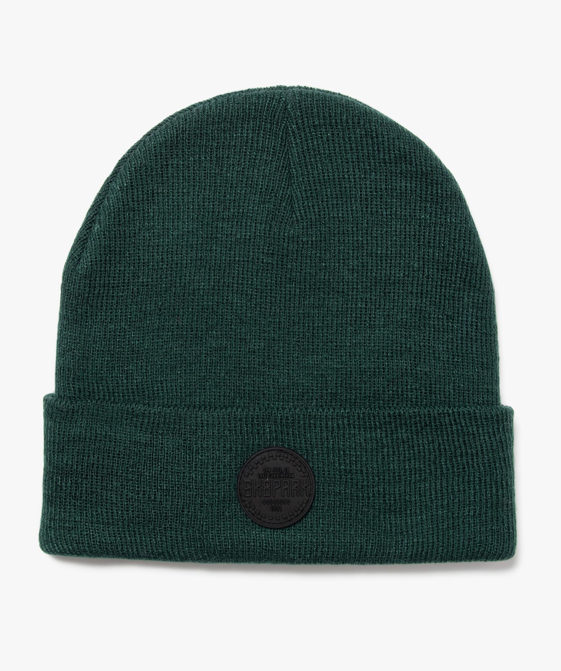 Bonnet en fine maille unie à revers garçon vert | GEMO