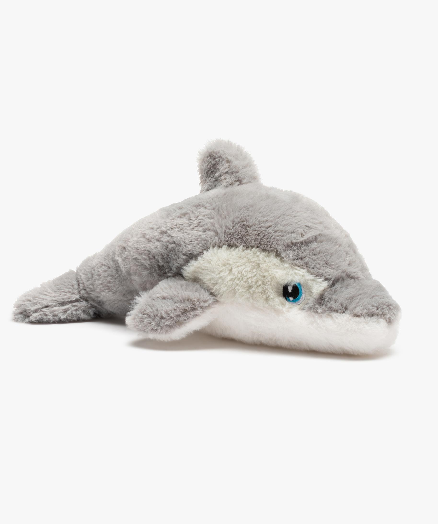 Peluche dauphin en matières recyclées - Keel Toys gris | GEMO