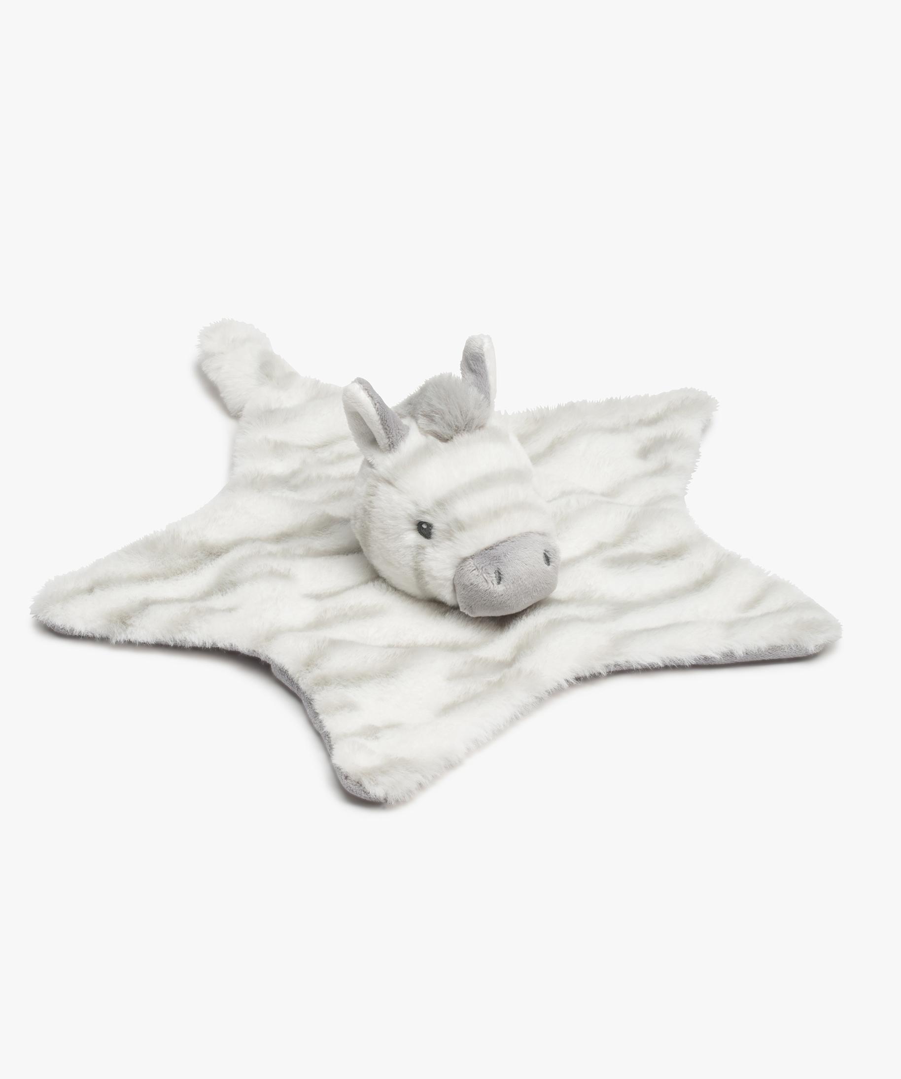 Doudou bébé plat zèbre Keeleco - Keel Toys gris | GEMO