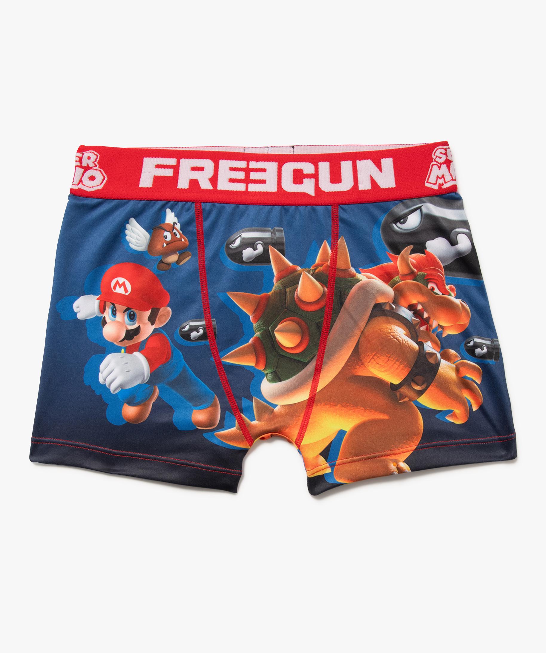 Boxer en microfibre motif Mario garçon - Freegun x Super Mario ...