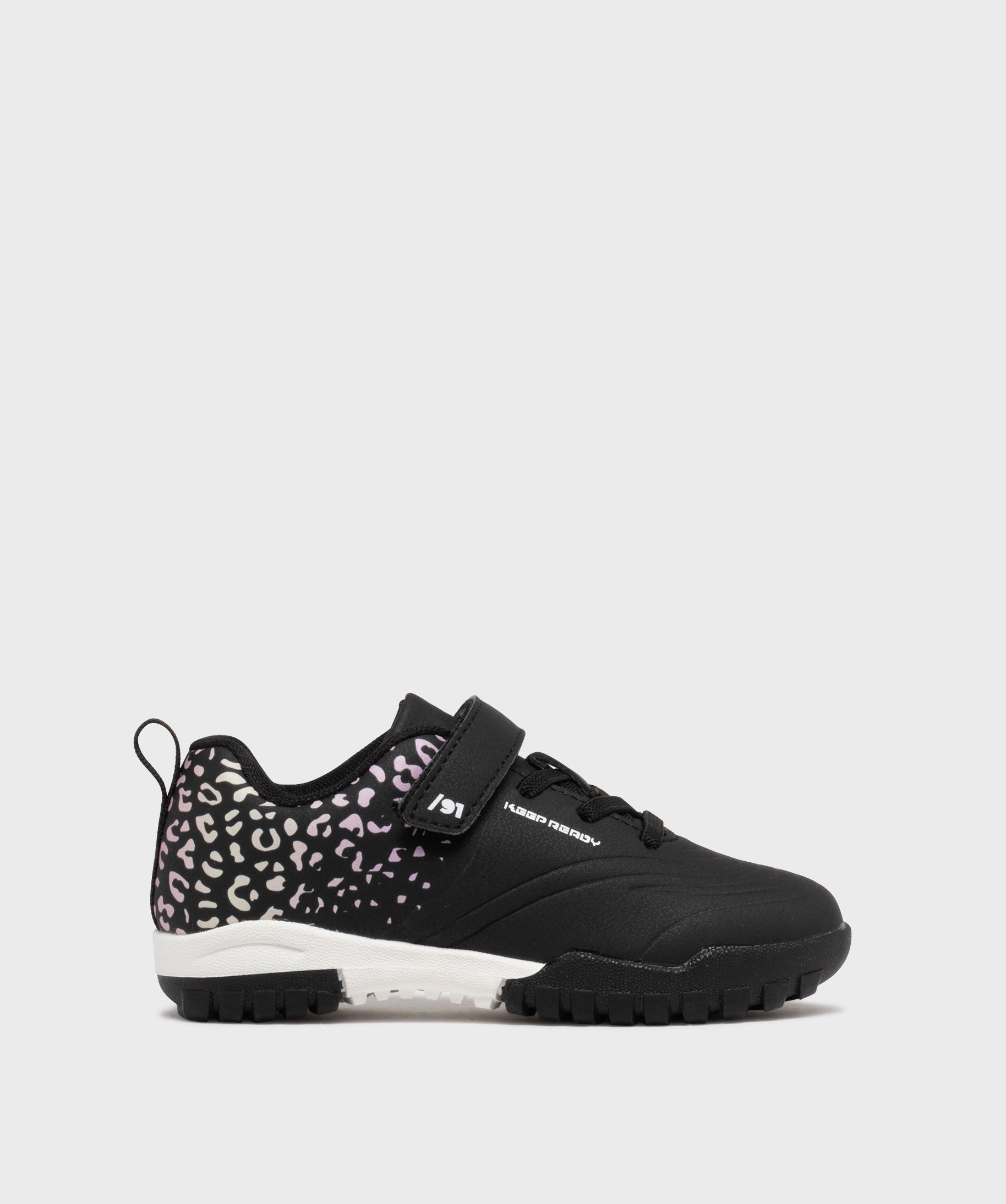 Baskets fille à scratch bicolores style crampons noir | GEMO