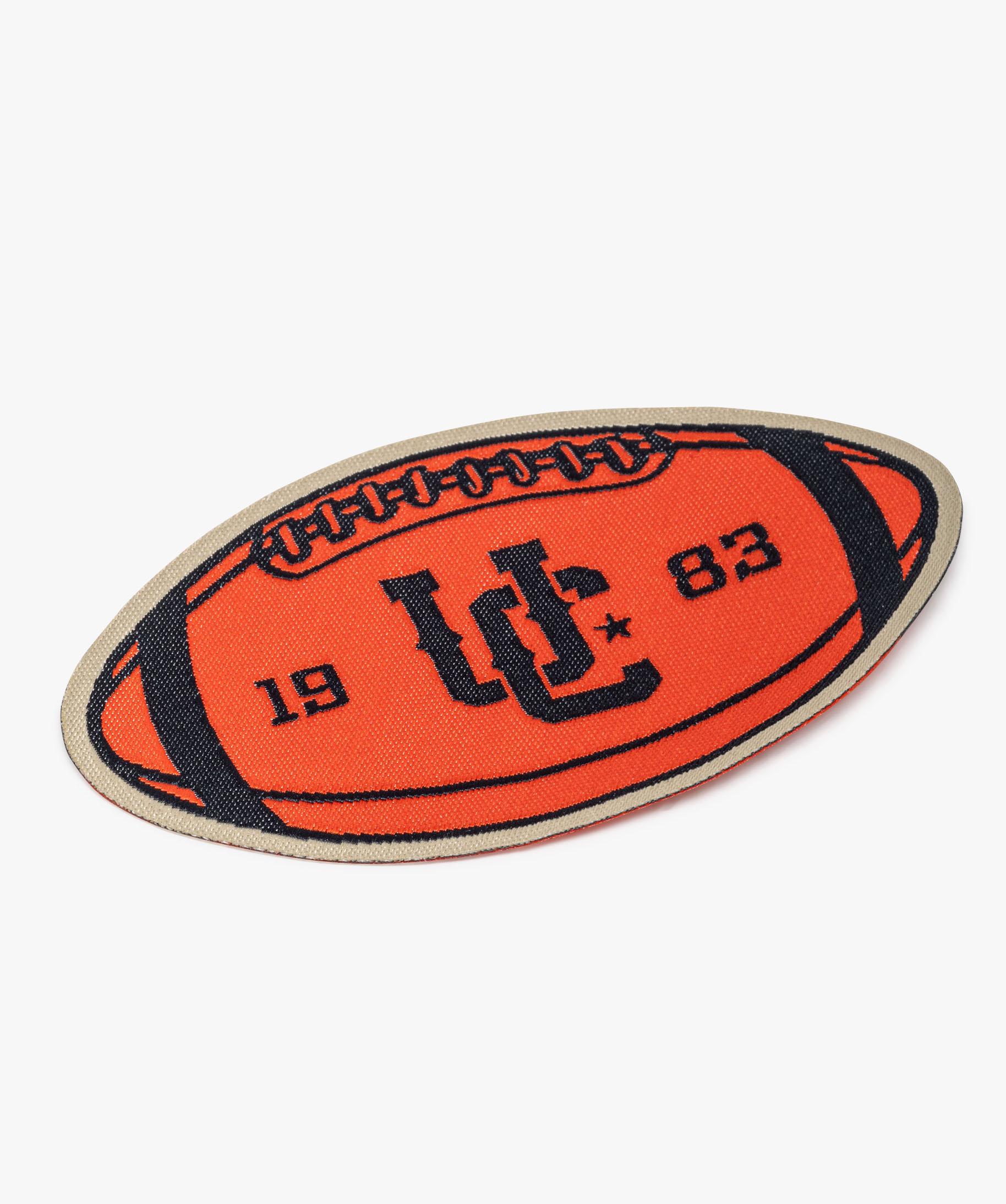 Patch thermocollant ballon de football américain petit form... orange ...