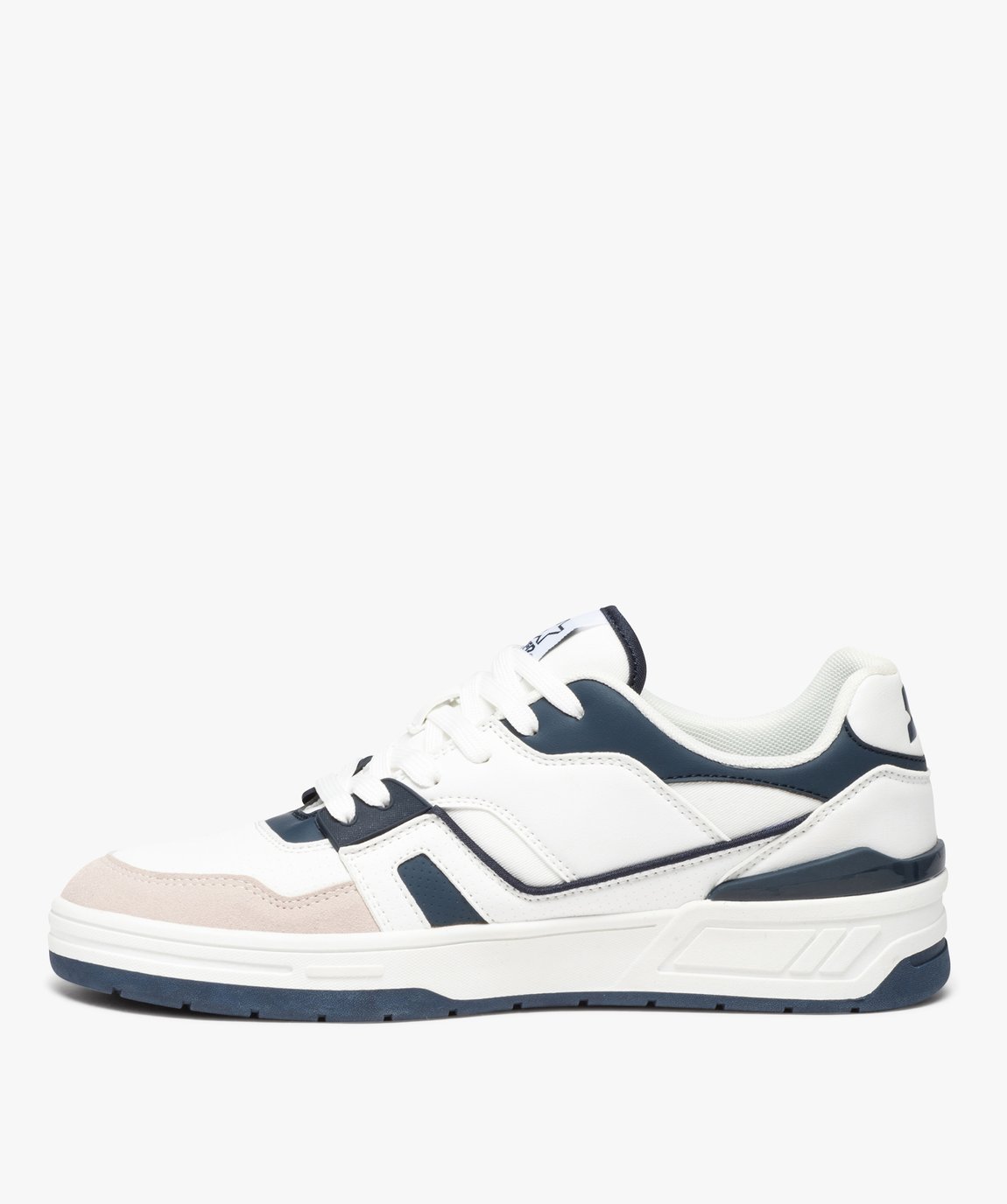 Baskets homme avec détails colorés à lacets - Starter blanc | GEMO
