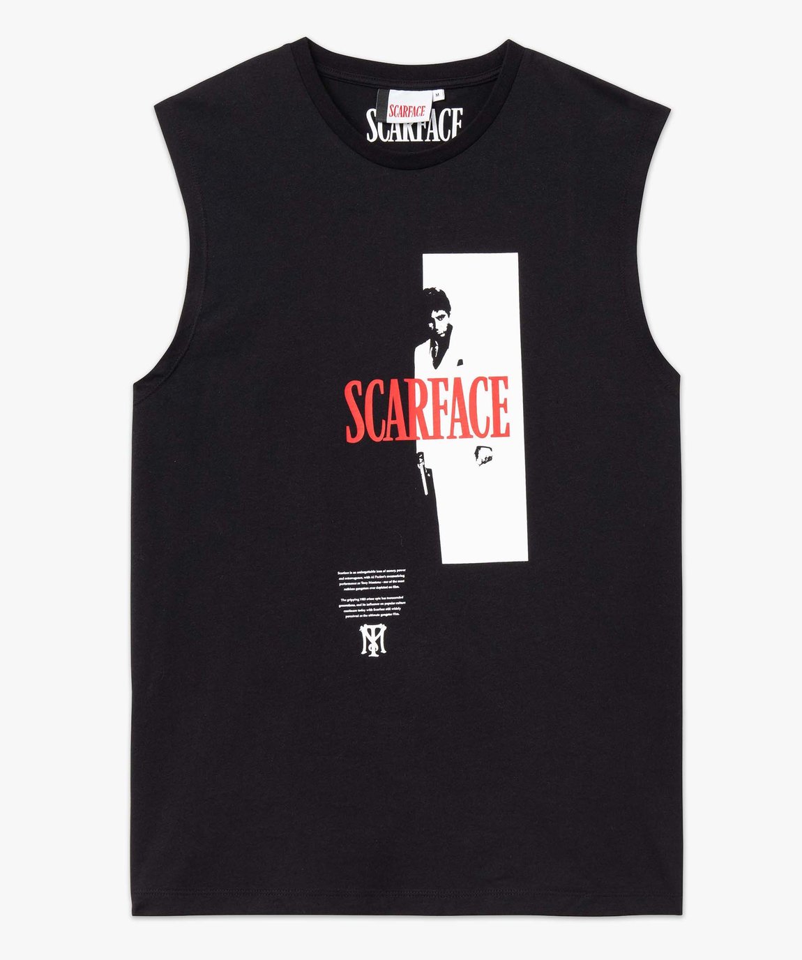 Débardeur homme imprimé Scarface noir | GEMO