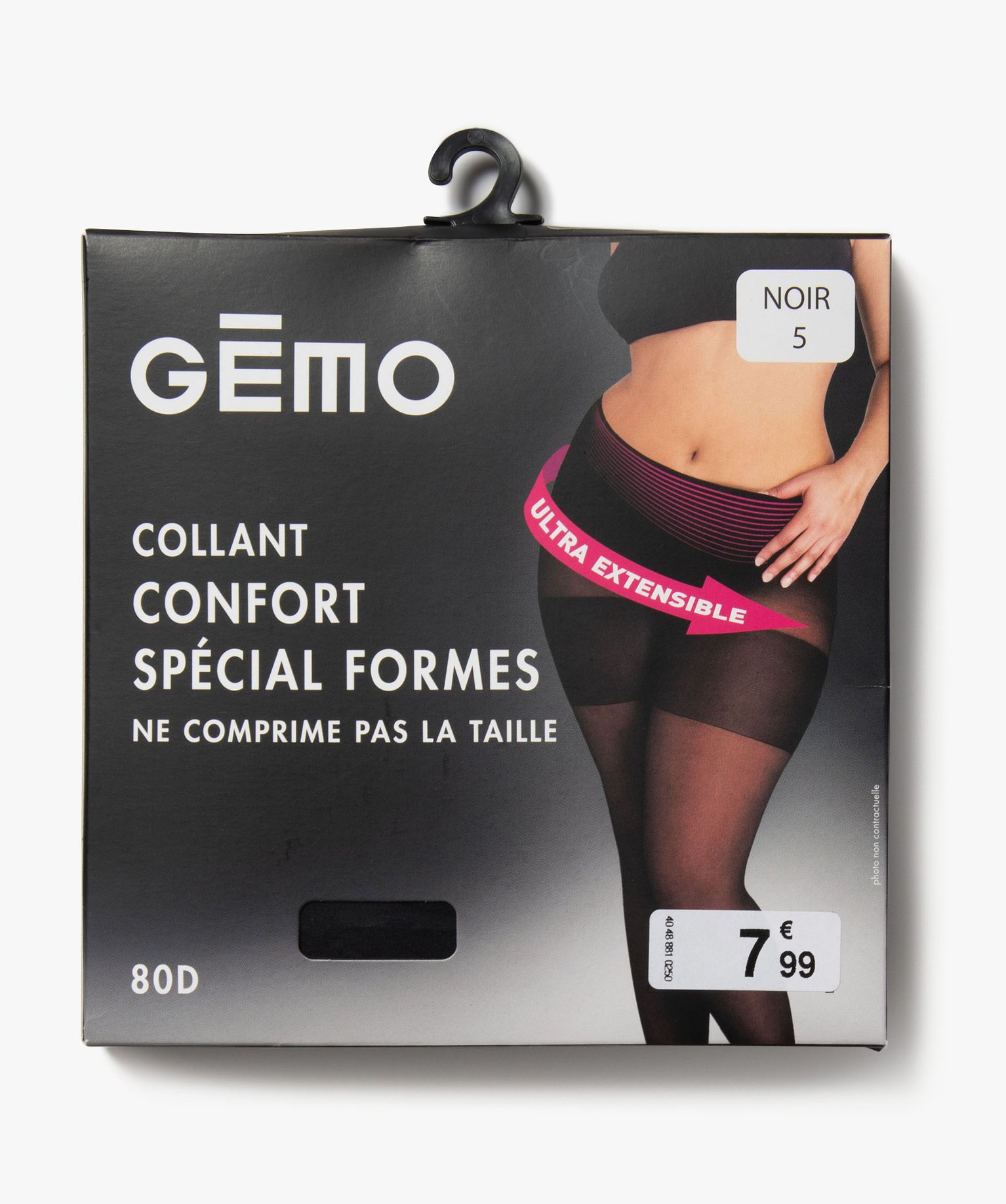 Collant confort spécial formes opaque femme noir | GEMO