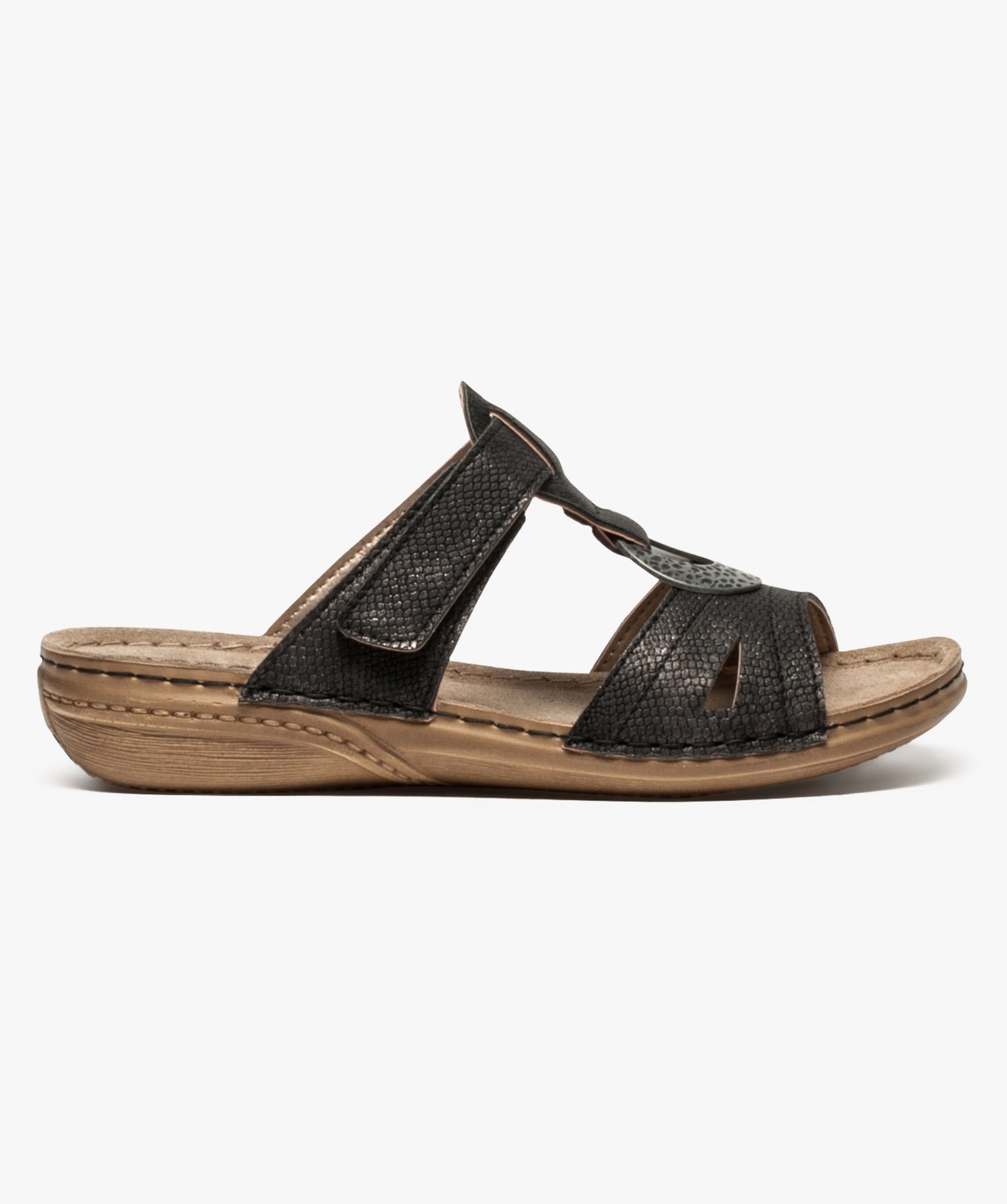 Mules ouvertes avec détail métallique sur le dessus - Cloggy | GEMO