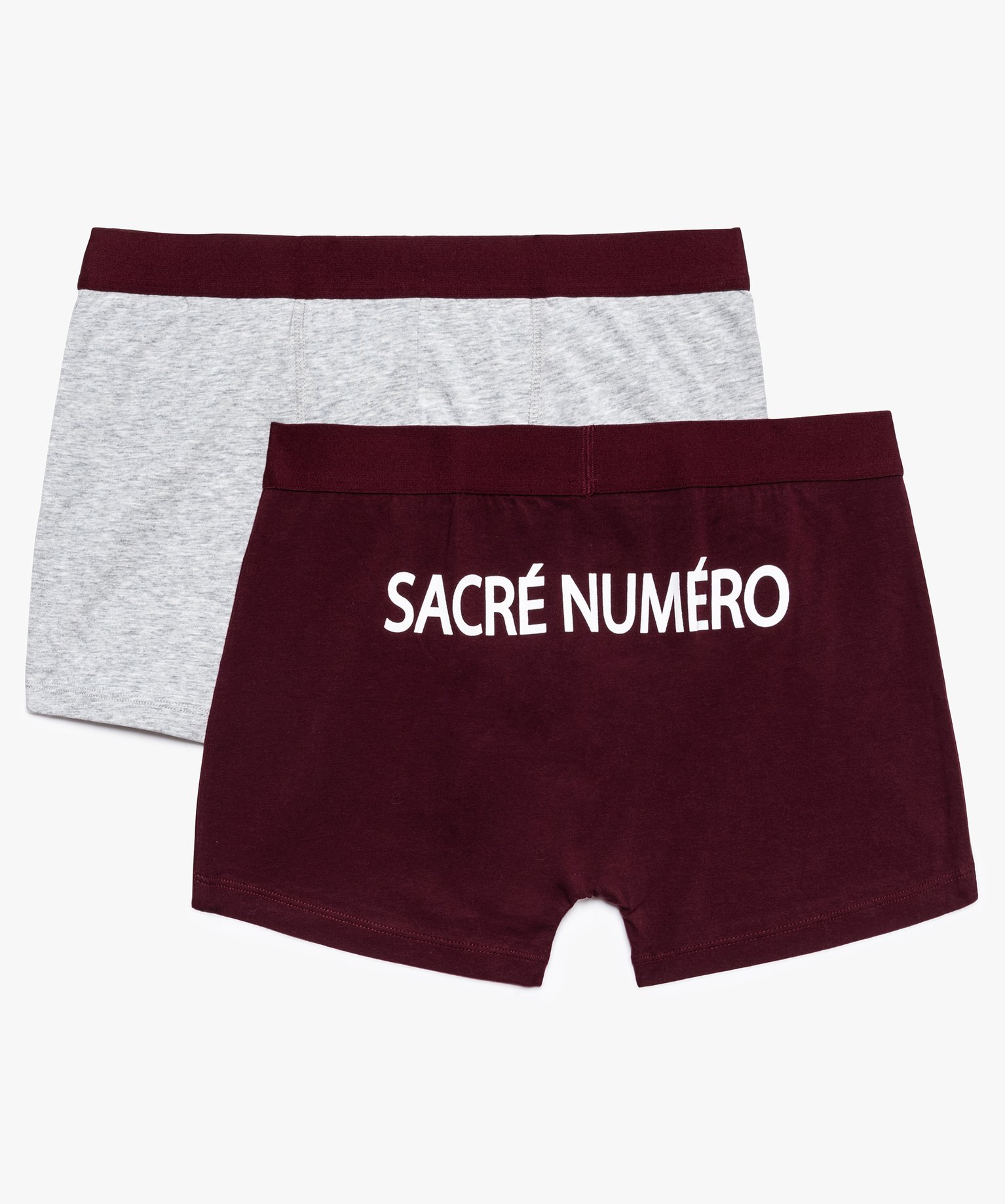Boxer homme avec message humoristique (lot de 2) imprime | GEMO