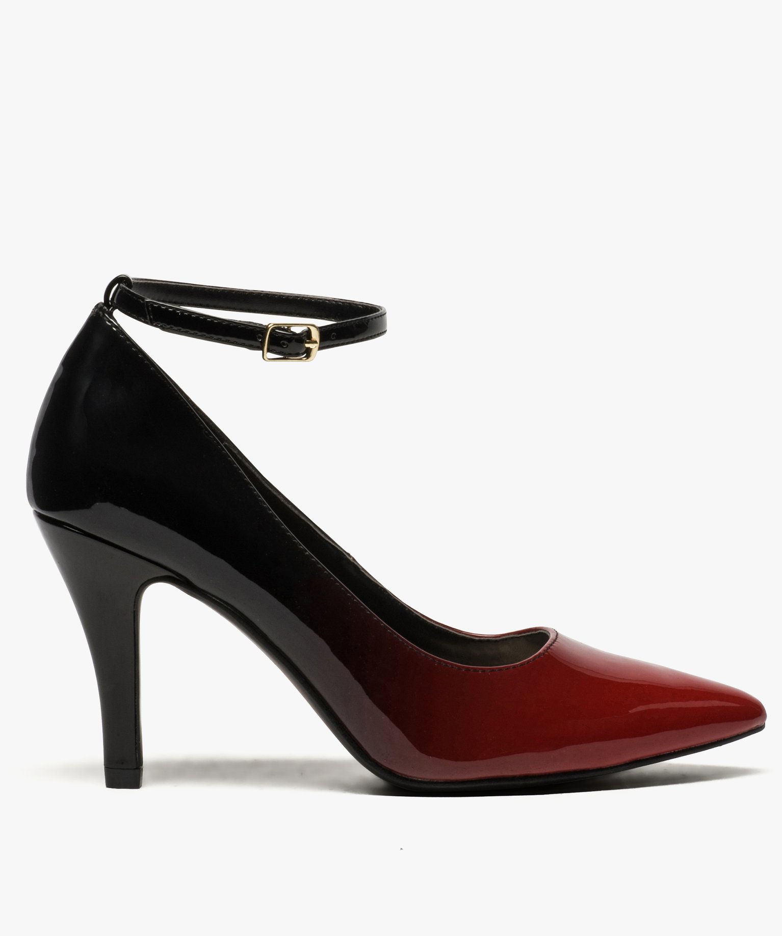 Escarpins femme vernis à coloris dégradé et bout pointu rouge | GEMO