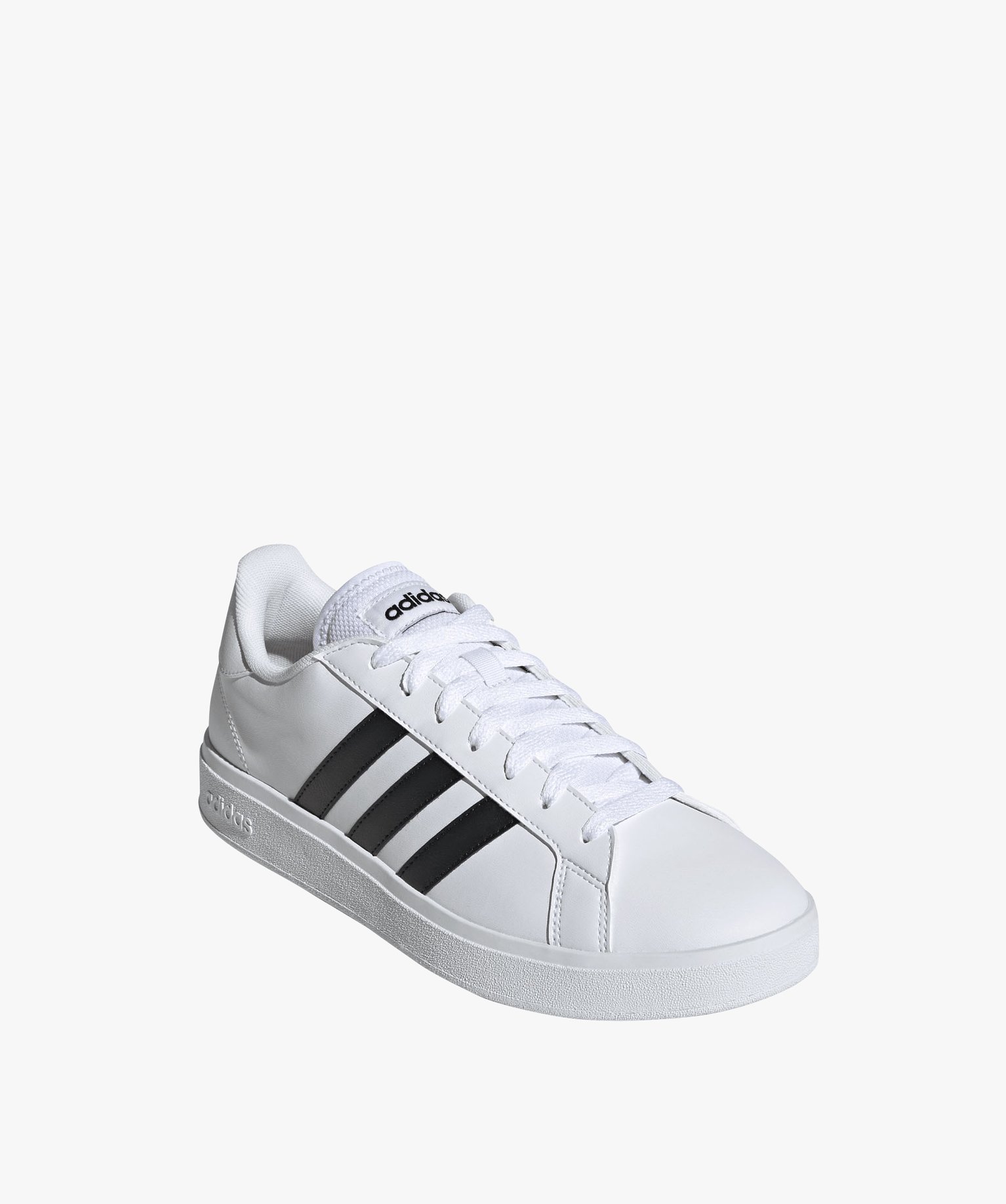 Baskets basses à bandes contrastées homme - Adidas Grand C... blanc | GEMO Baskets basses à bandes contrastées homme - Adidas Grand C... blanc | GEMO
