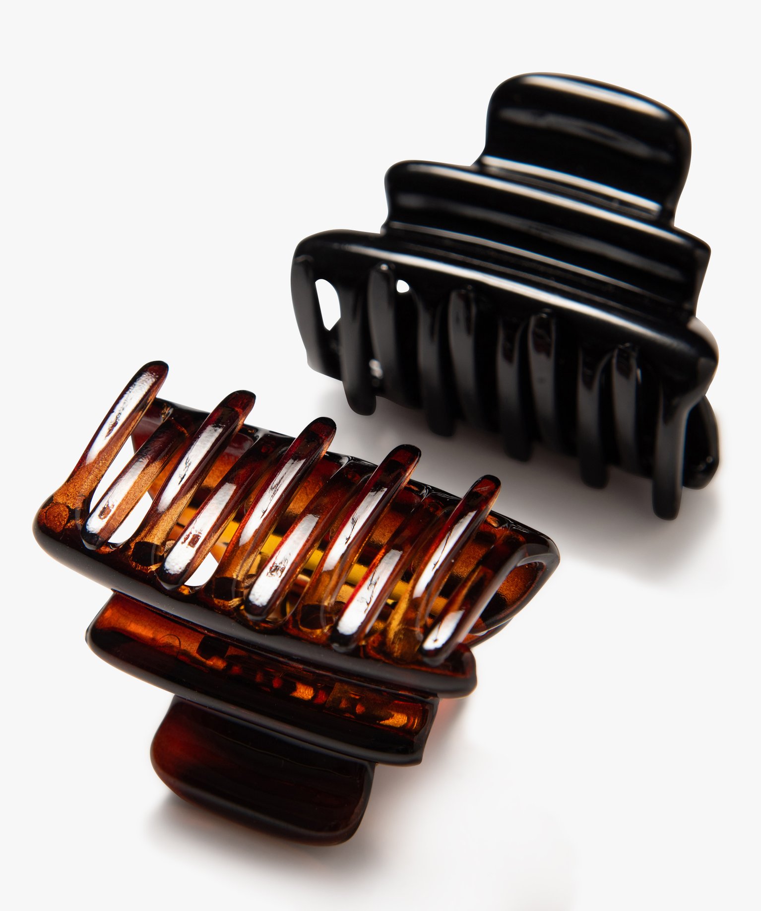 Pince crabe petit format forme pyramidale femme (lot de 2) multicolore ...