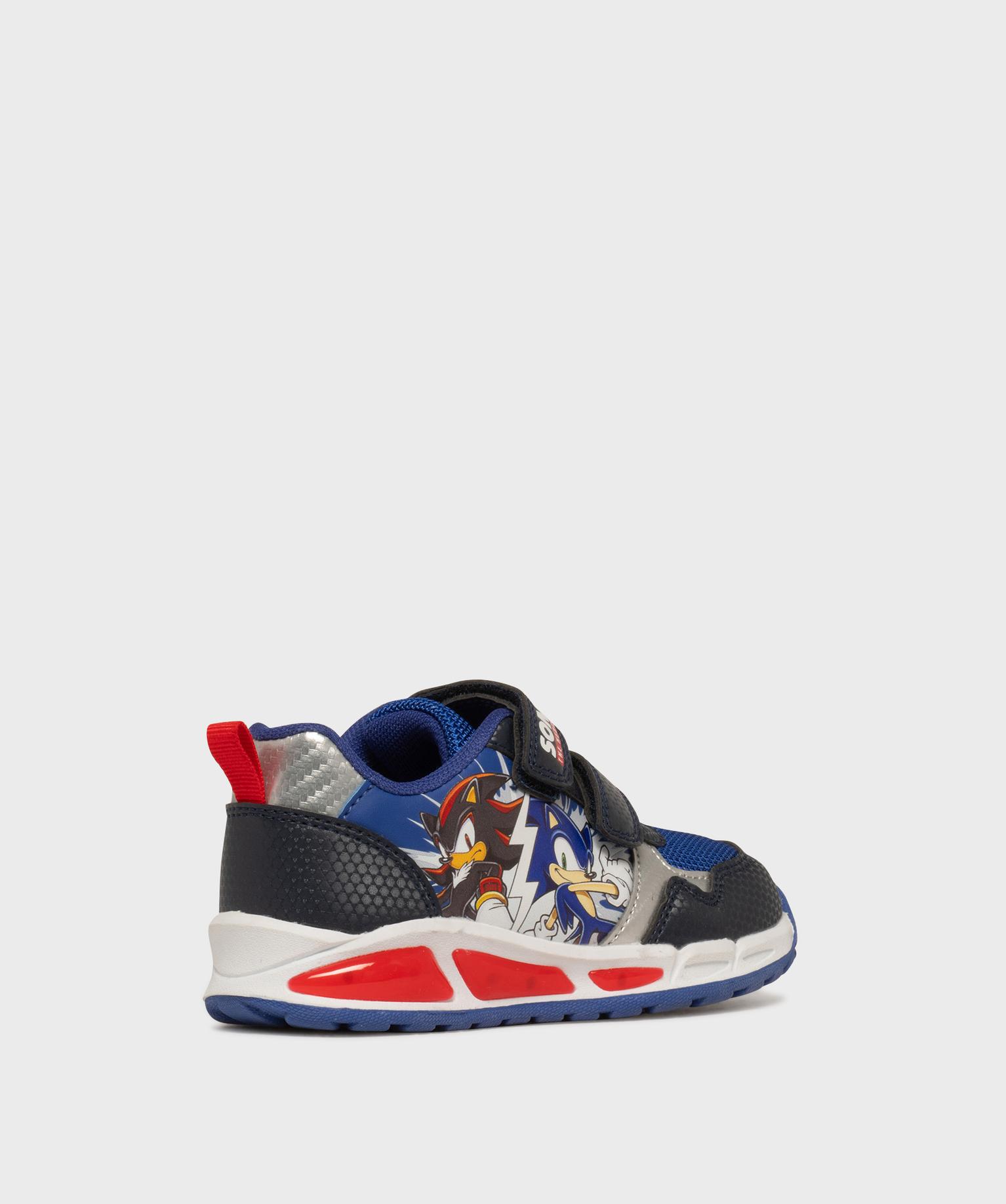 Baskets à scratch motif Sonic garçon - Sonic the Hedgehog bleu | GEMO