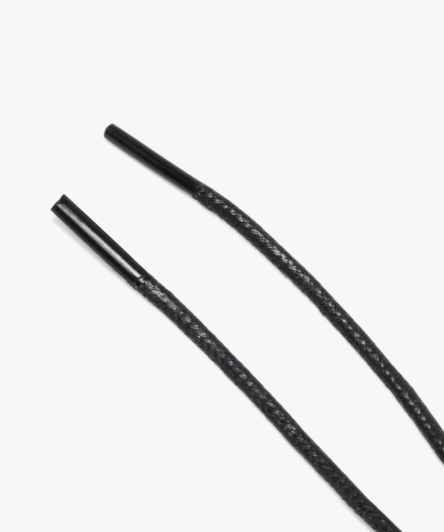 Lacets ronds cirés 150 cm (lot de 2) noir | GEMO