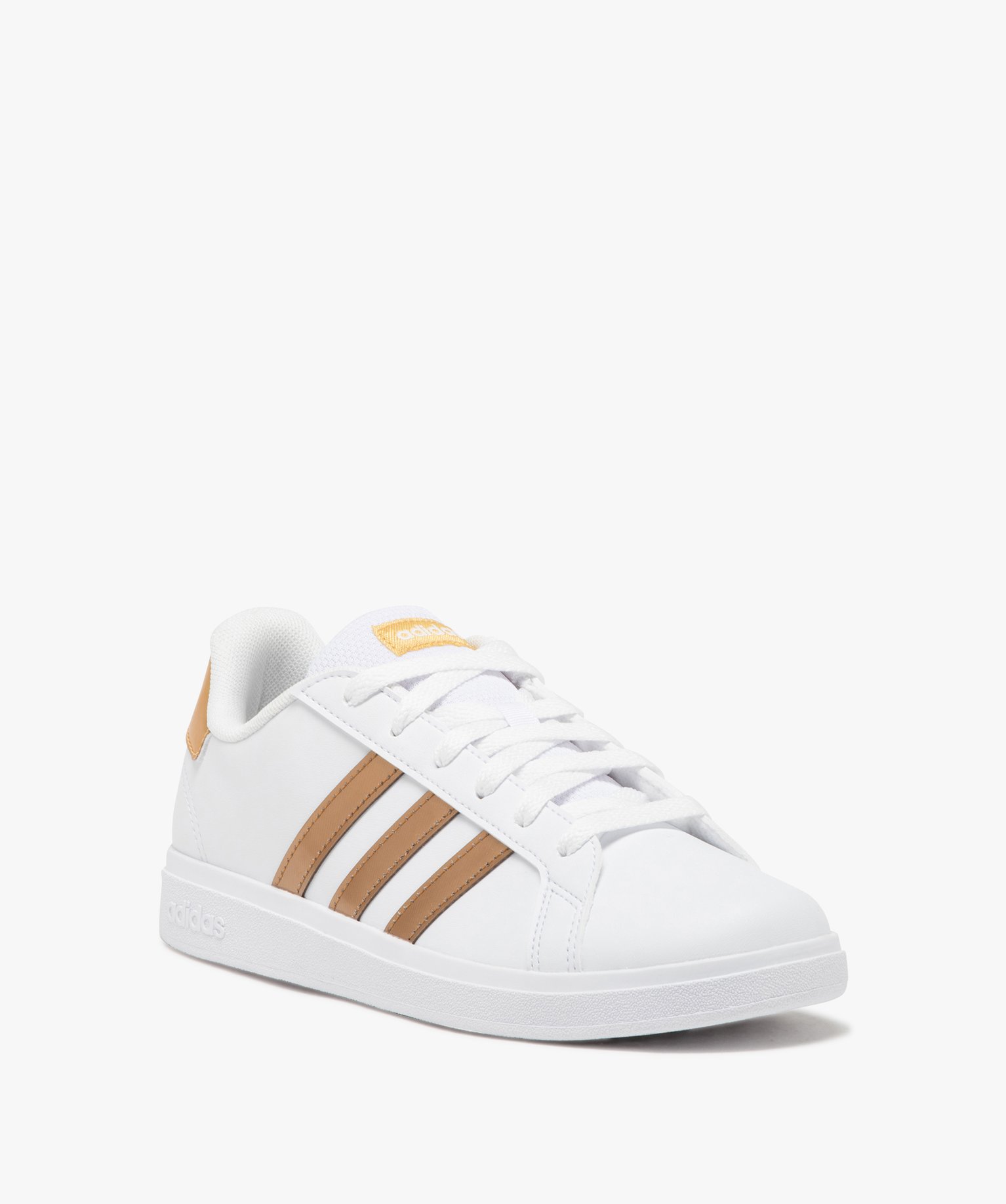Baskets basses à bandes brillantes femme - Adidas Grand Cou... blanc | GEMO Baskets basses à bandes brillantes femme - Adidas Grand Cou... blanc | GEMO