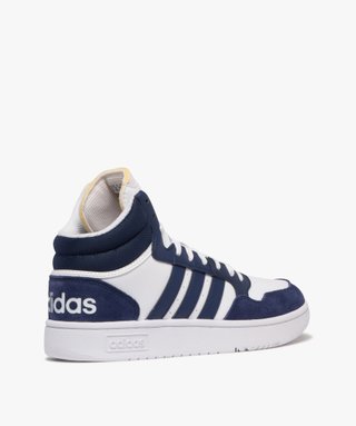 Baskets homme mid-cut Hoops à lacets - Adidas blanc | GEMO
