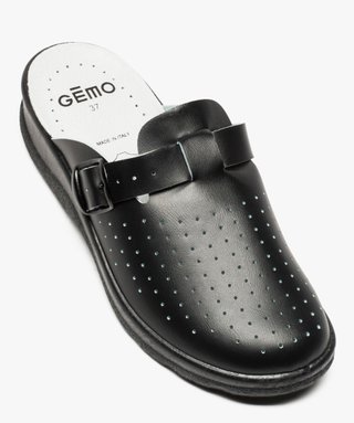 Sabots confort femme avec dessus perforé noir | GEMO