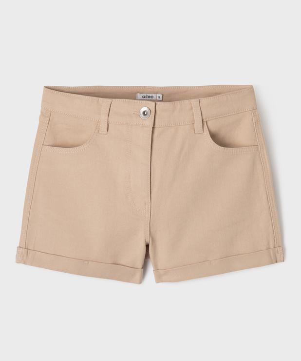 Short habillé en toile fille noir | GEMO