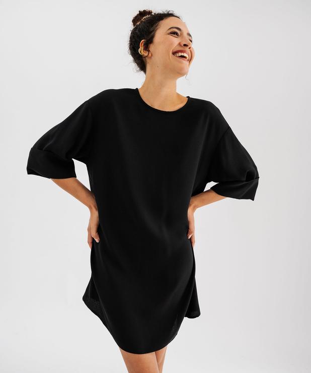 Bottes avec bride cheville et élastique sur la tige femme -... noir | GEMO