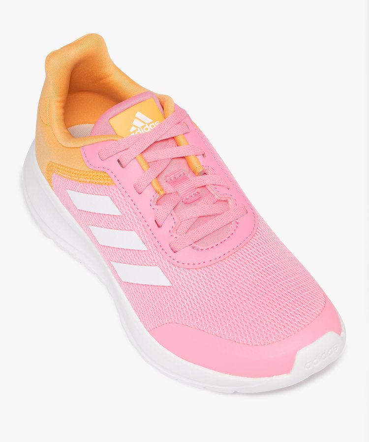 Baskets fille bicolores style running à lacets – Adidas rose | GEMO